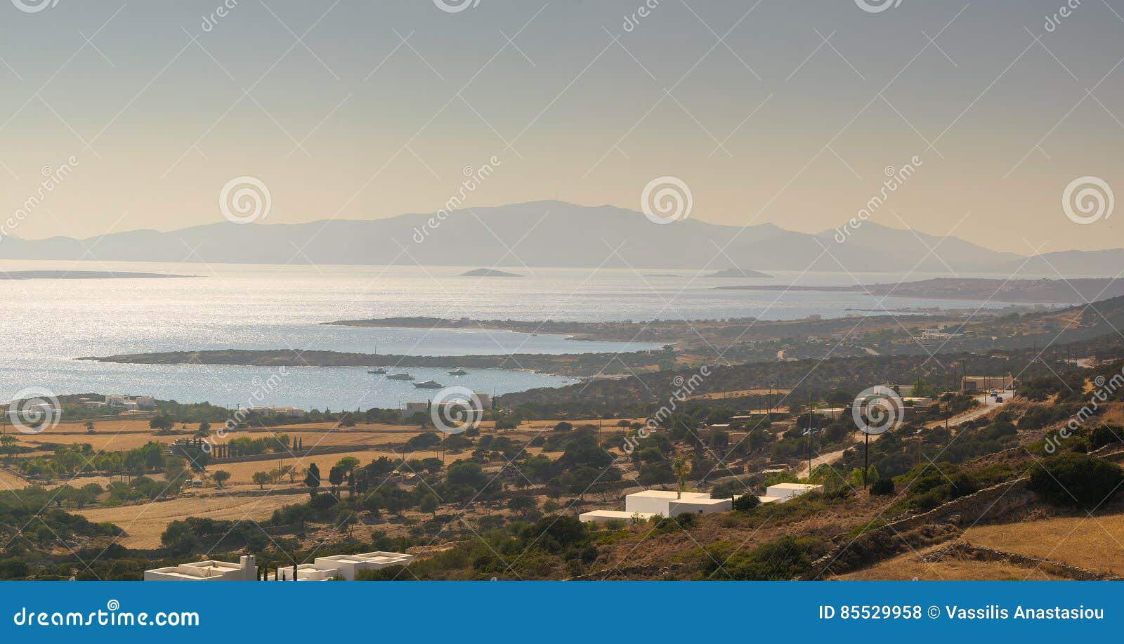 Beautiful Paros Island in Greece Landscape. Stock Photo - Image of ...