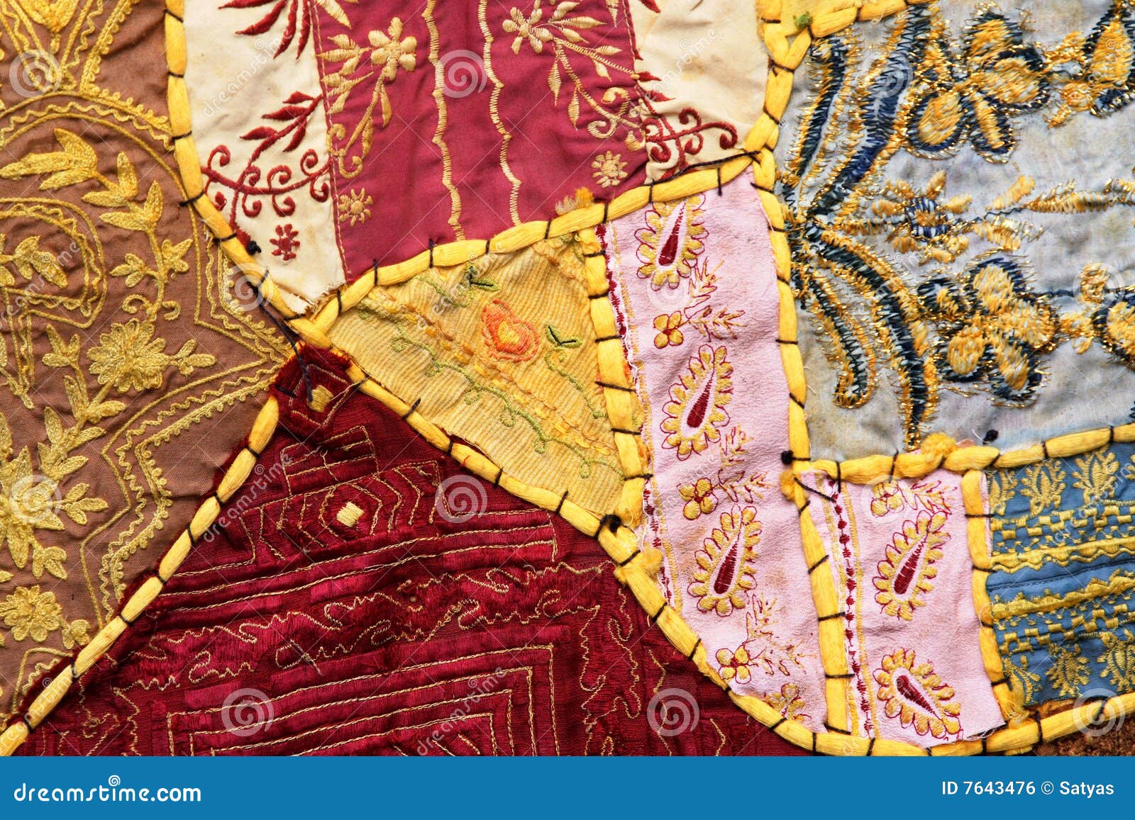 Beautiful patch work stock photo. Image of designer, needle - 7643476