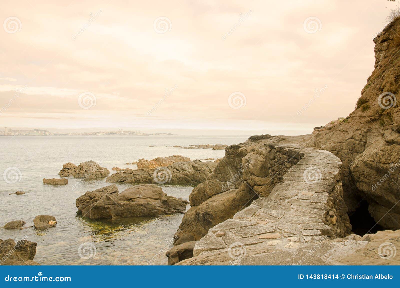 Paved Path through the Rocks Stock Photo - Image of path, paved: 143818414