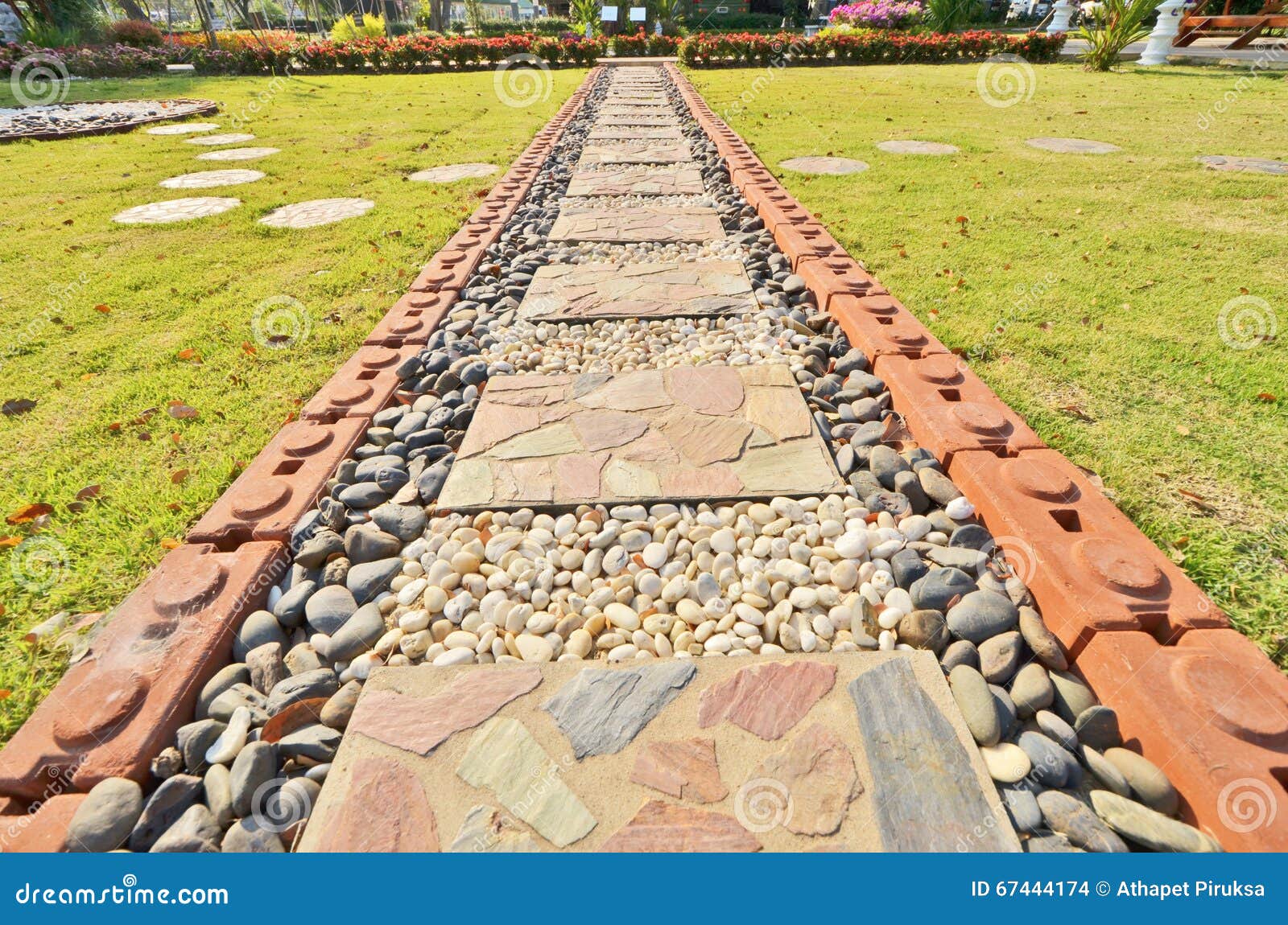 Beautiful Pathway in the Park Stock Photo - Image of bush, brown: 67444174