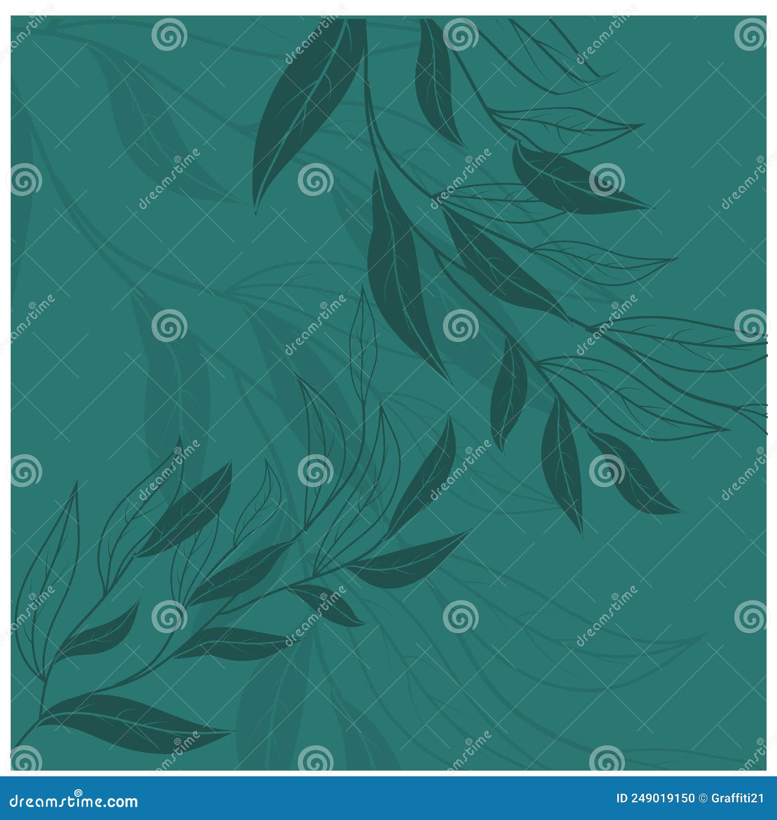 Beautiful Pattern with Green Background for Decorative Design. Nature ...