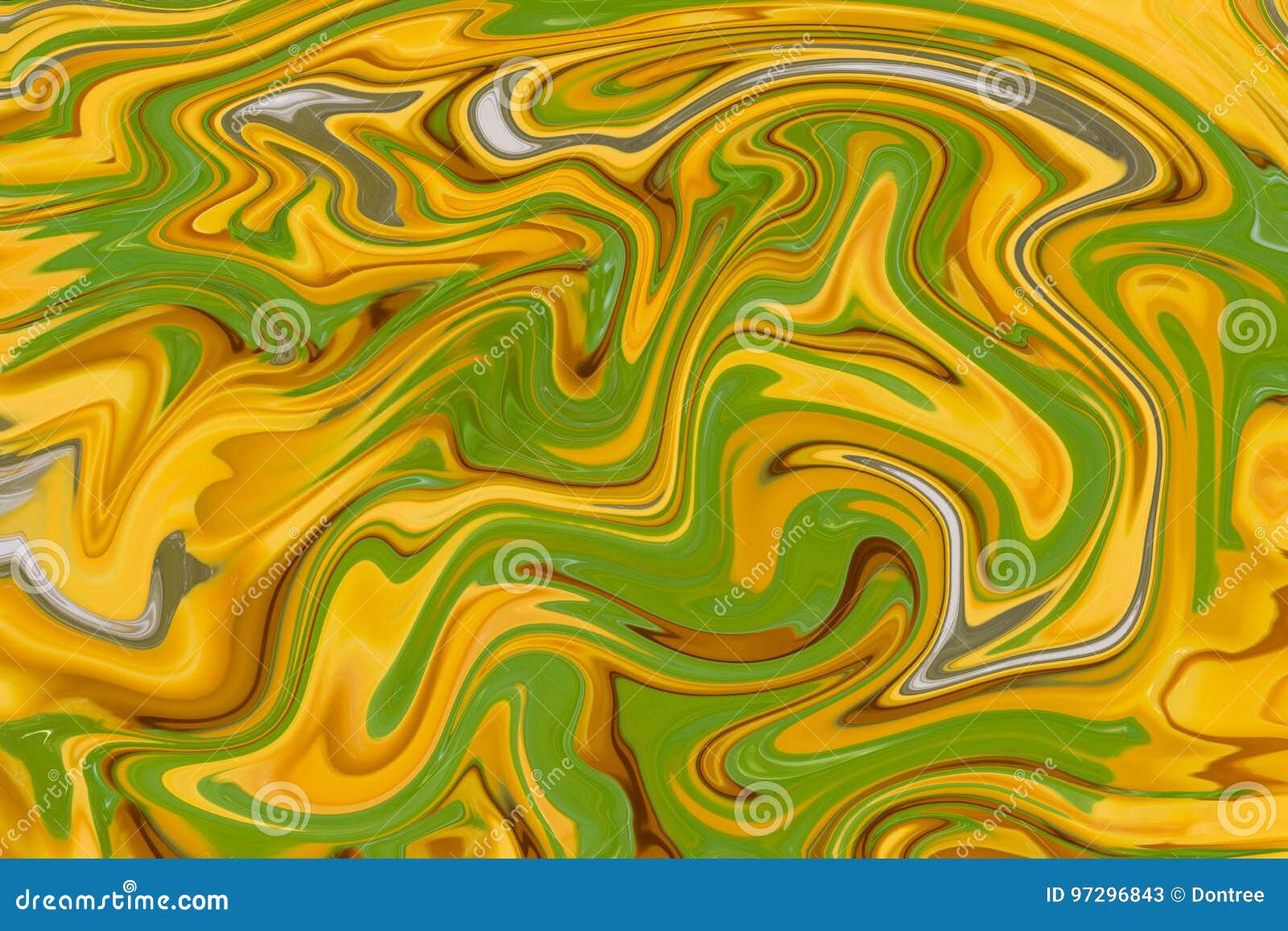 Beautiful Pattern of Green and Yellow Stock Illustration - Illustration ...