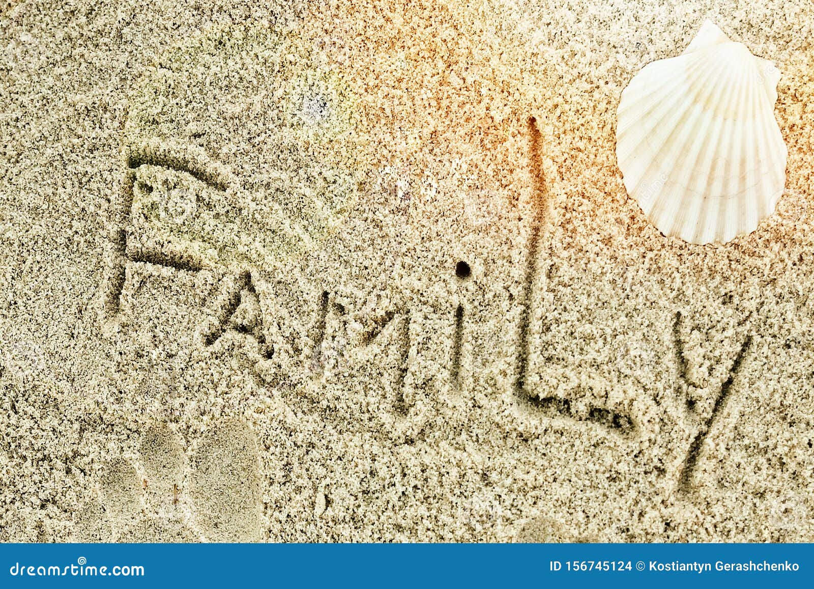 Beautiful Pattern on the Sea Sand on Nature Background Stock Photo ...