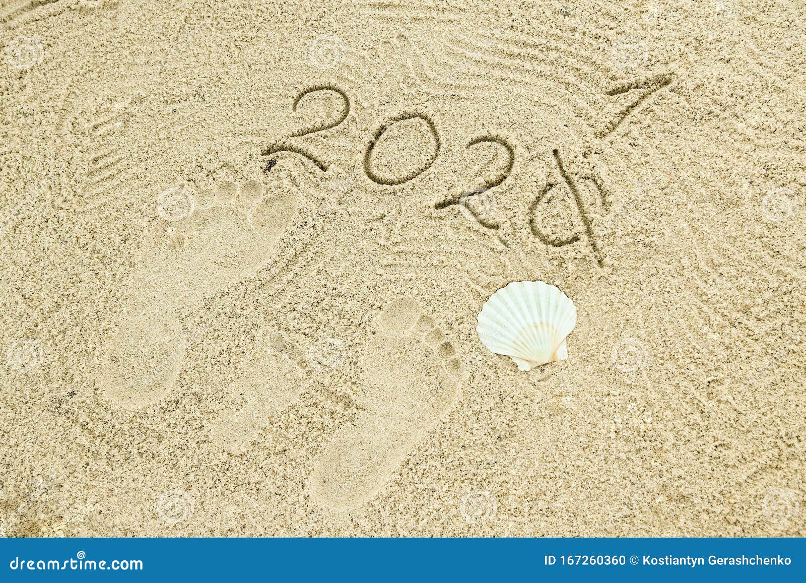 Beautiful Pattern on the Sea Sand on Nature Background Stock Photo ...