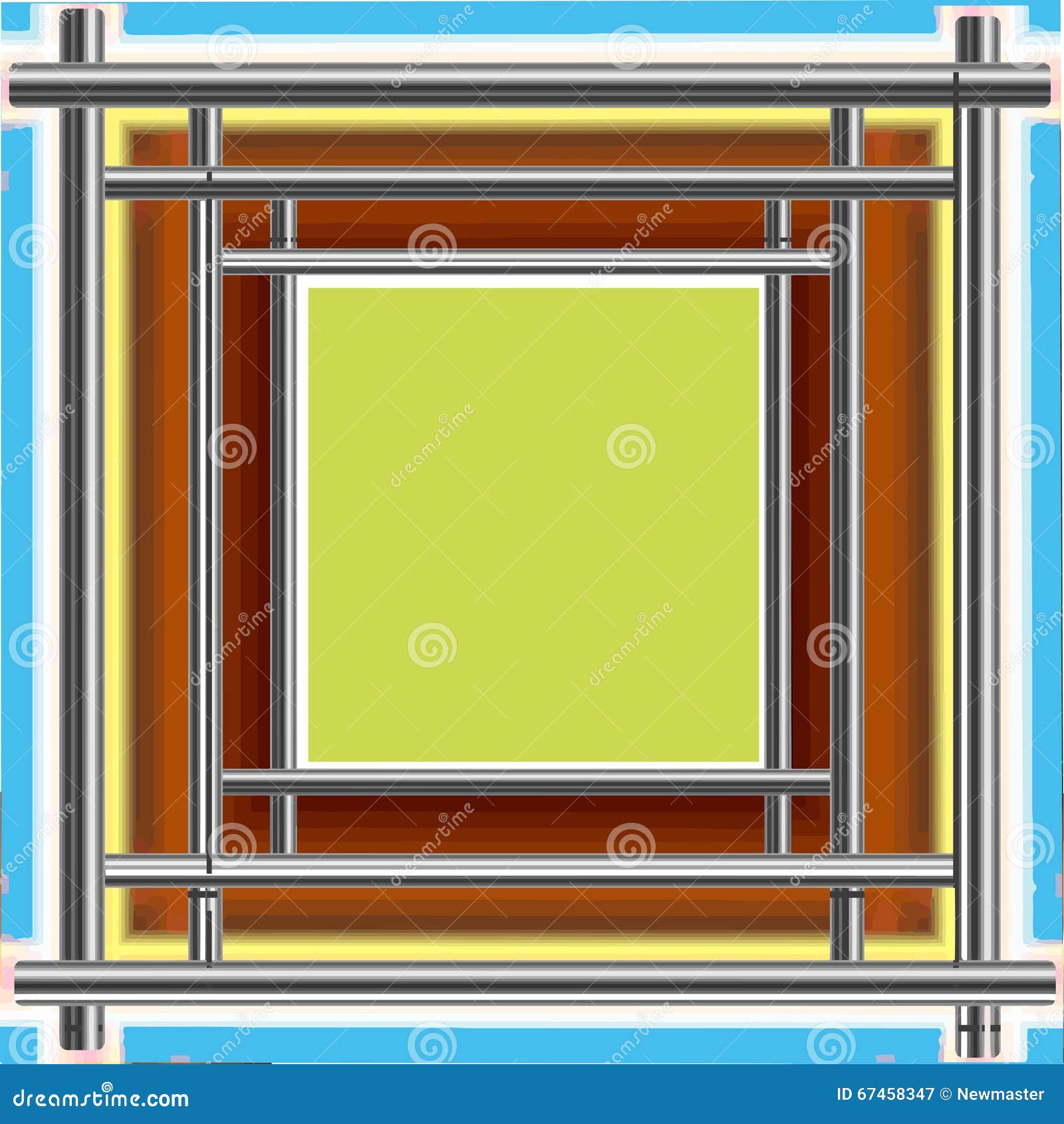 The Beautiful Patterned Frame Stock Vector - Illustration of banner ...