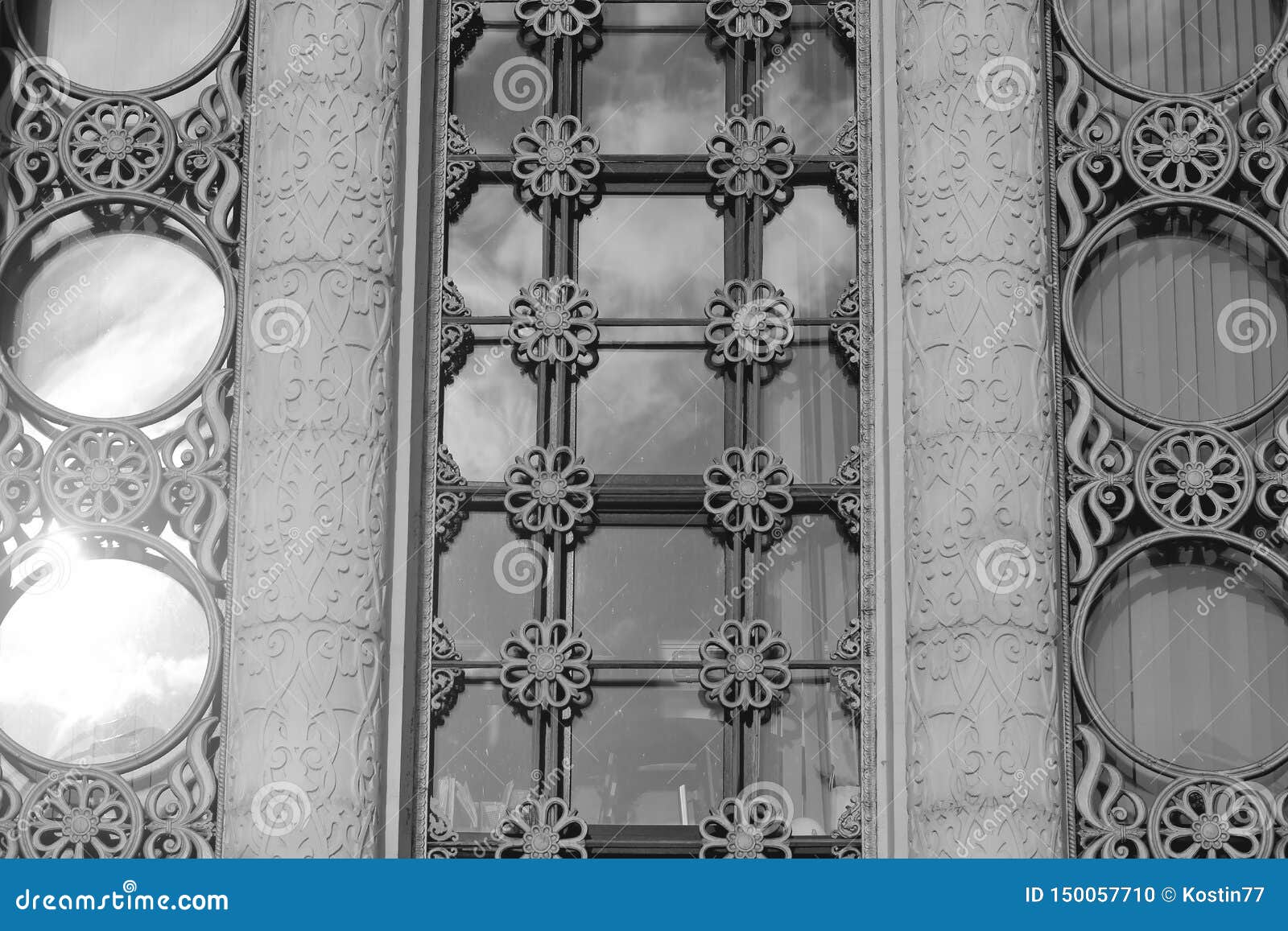 Beautiful Patterned Windows in the Building with Patterns Stock Photo ...