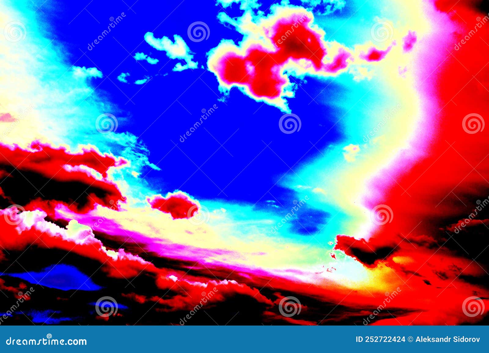 Beautiful Patterns of Clouds on the Background of the Sky. Changed ...