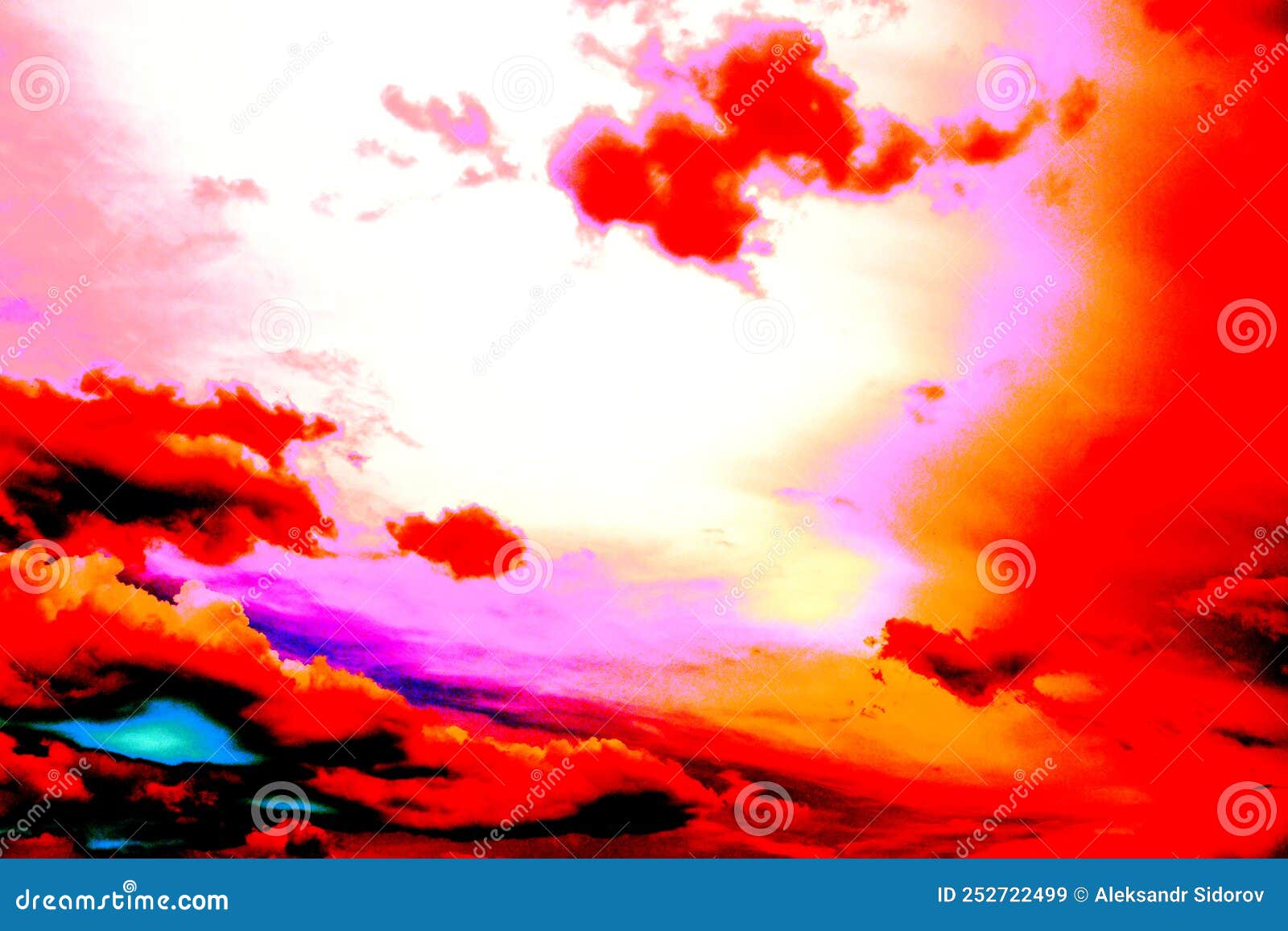 Beautiful Patterns of Clouds on the Background of the Sky. Changed ...