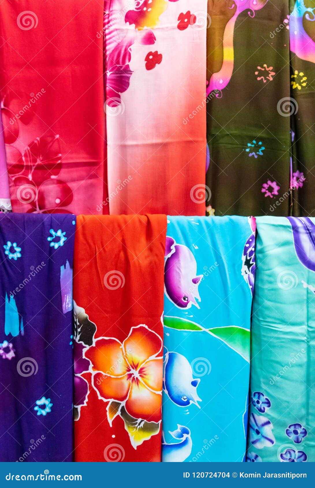 Colourful of batik. stock photo. Image of cloth, asian - 120724704