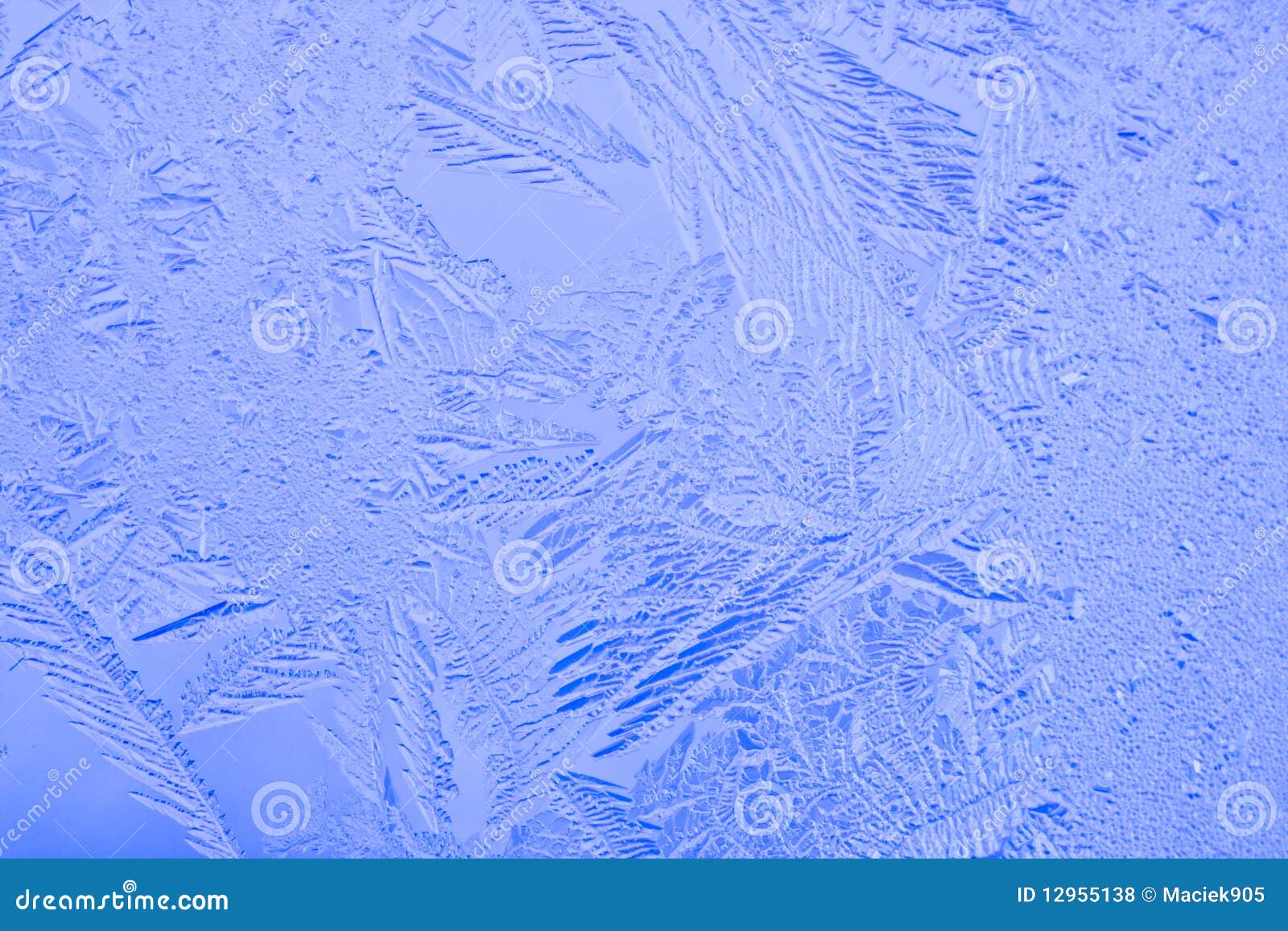 Beautiful Patterns on a Frozen Glass Stock Photo - Image of season ...