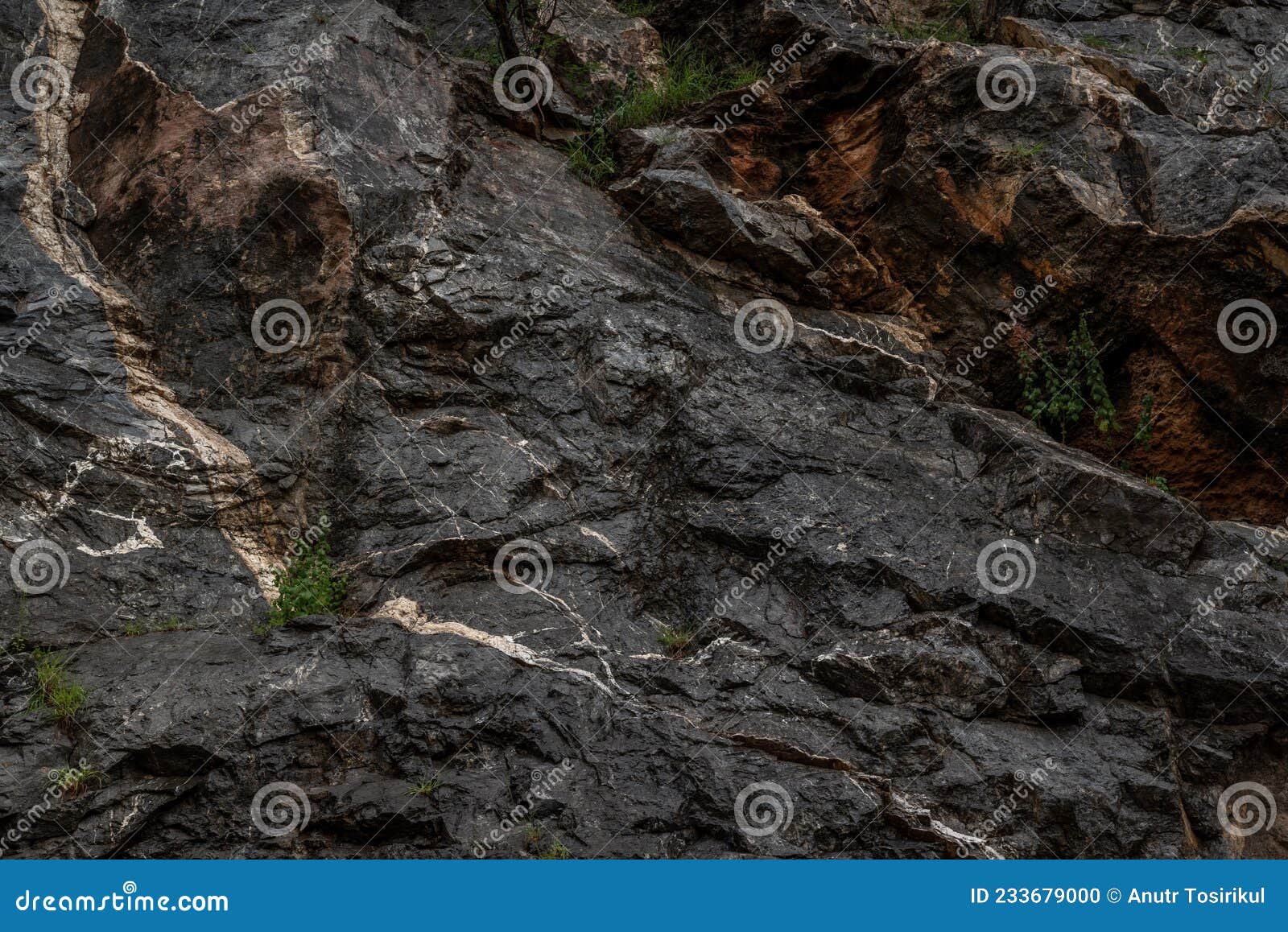 Beautiful Patterns of Granite on the Mountains that Erode Naturally ...