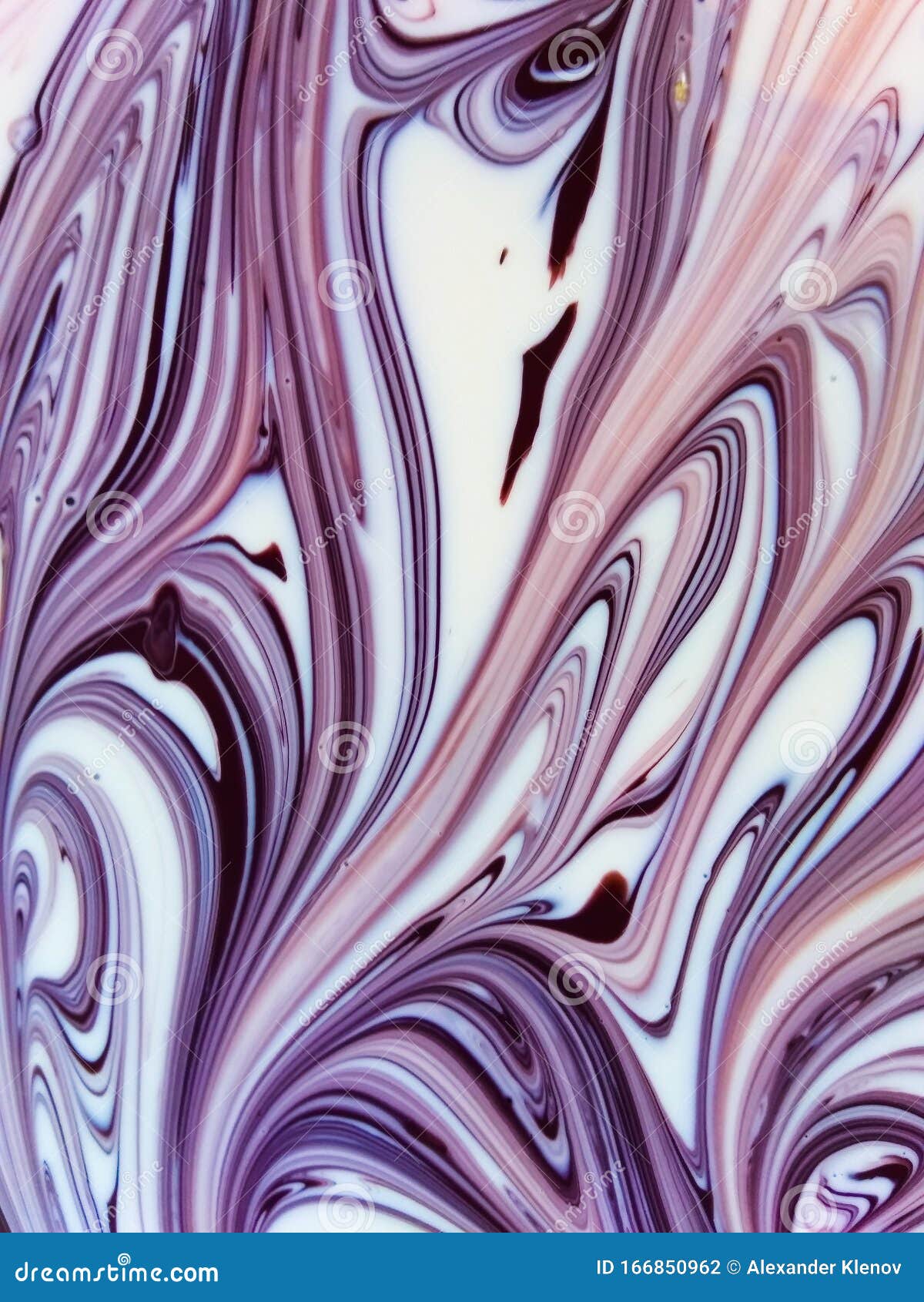 Beautiful Patterns when Mixing Paints of Different Colors Stock ...