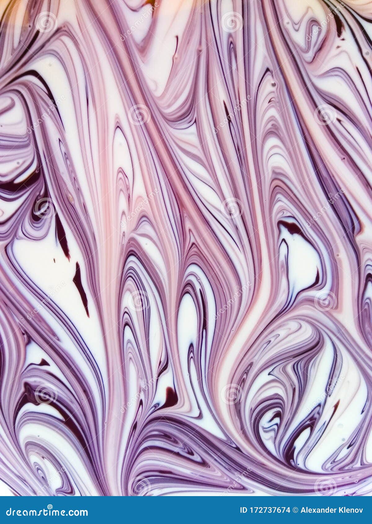 Beautiful Patterns when Mixing Paints of Different Colors Stock ...