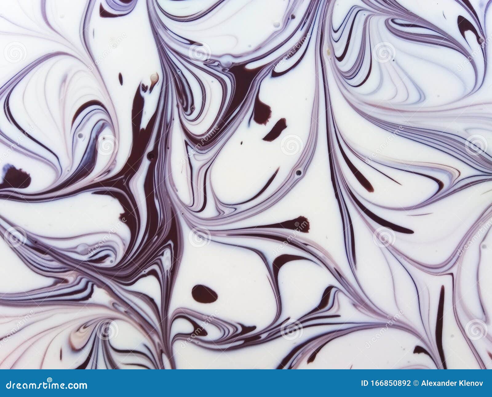 Beautiful Patterns when Mixing Paints of Different Colors Stock ...