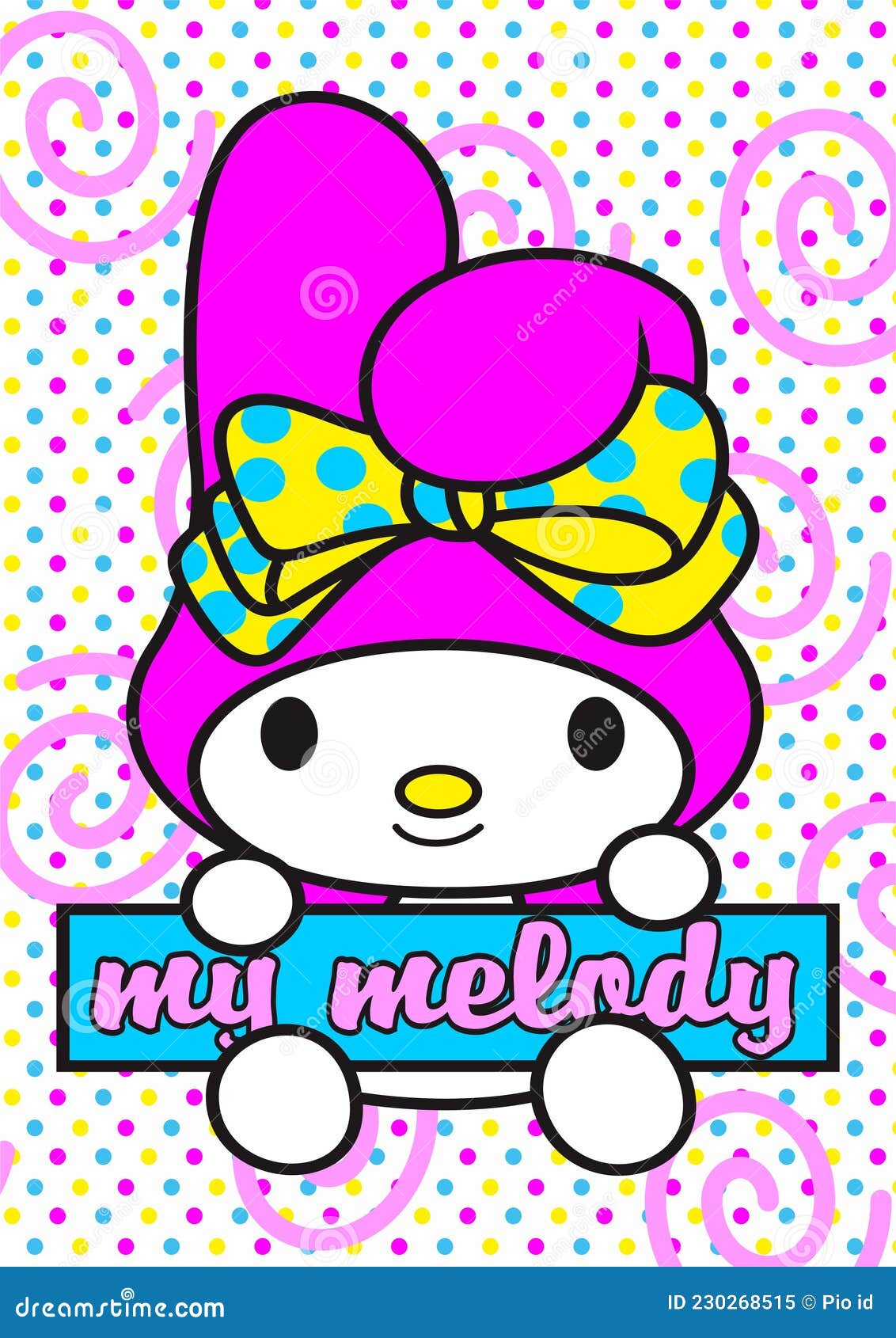 Beautiful Patterns My Melody. Printable, Vector Stock Vector ...