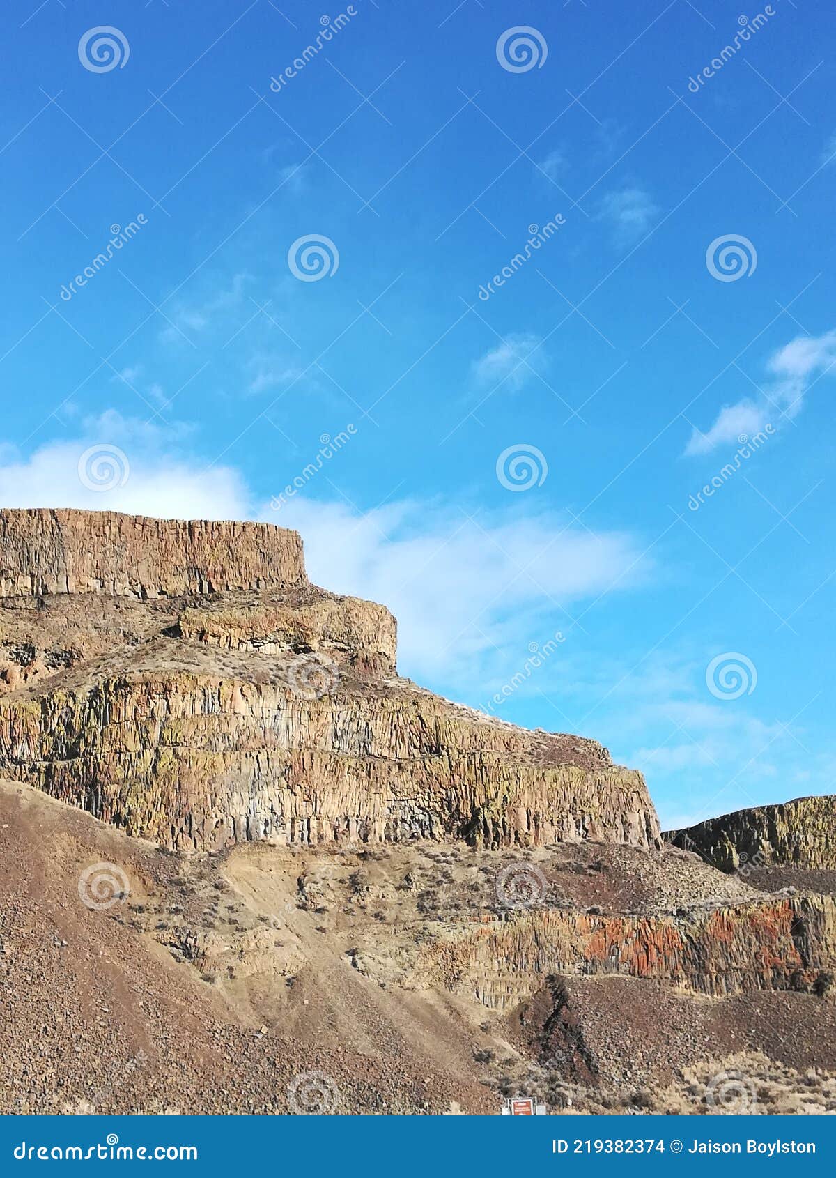 High desert cliffs stock photo. Image of landscape, canyon - 219382374