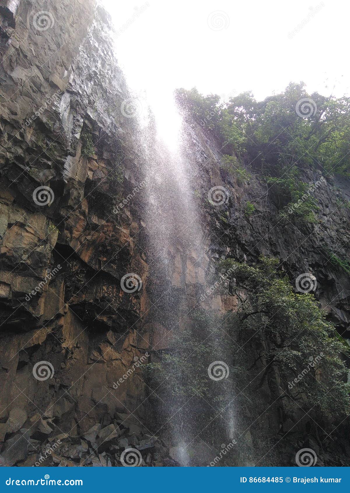 Beautiful pearl water fall stock image. Image of mesmerizing - 86684485