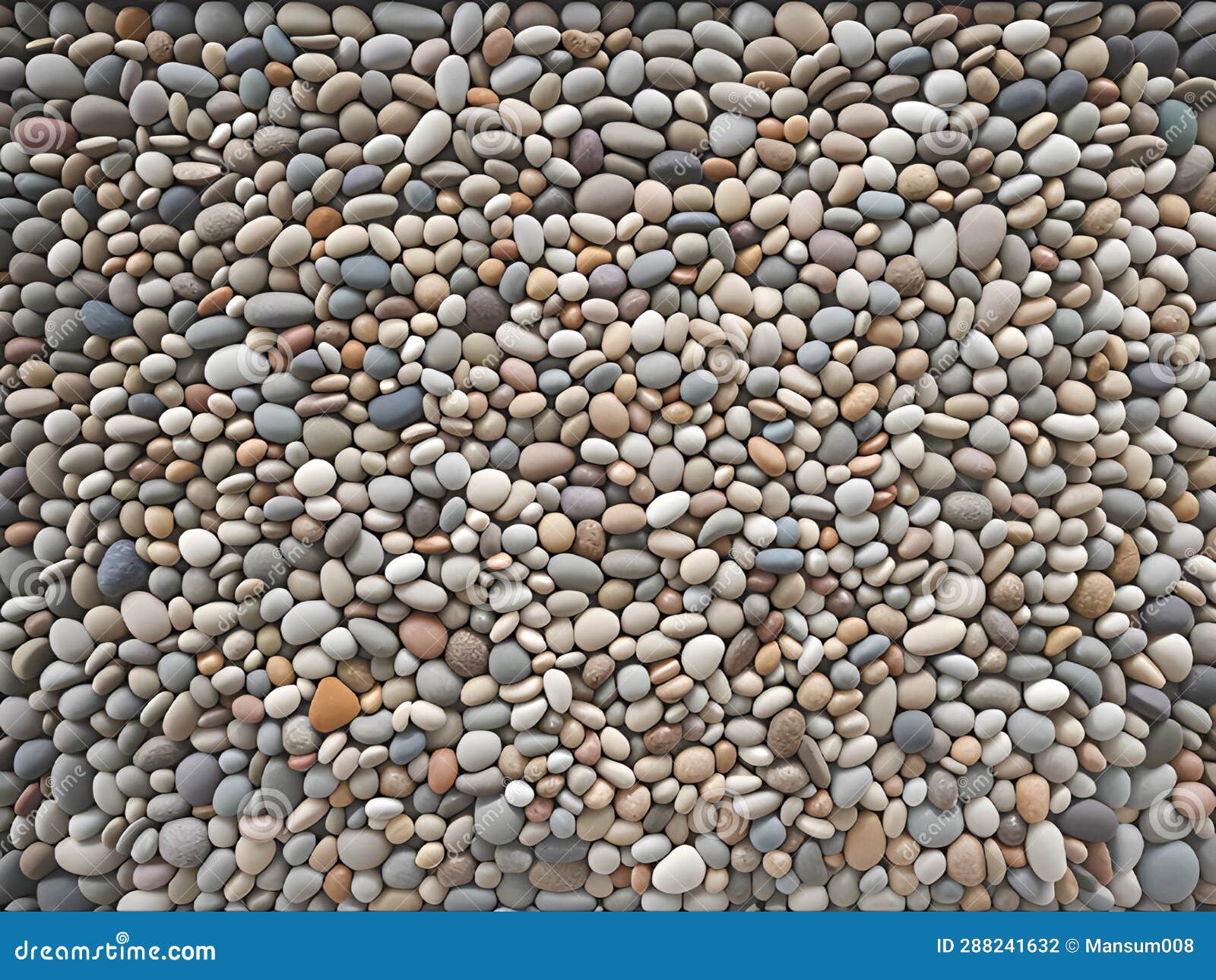 Beautiful Pebble Stones in the Pool, Ai Generated Stock Illustration ...