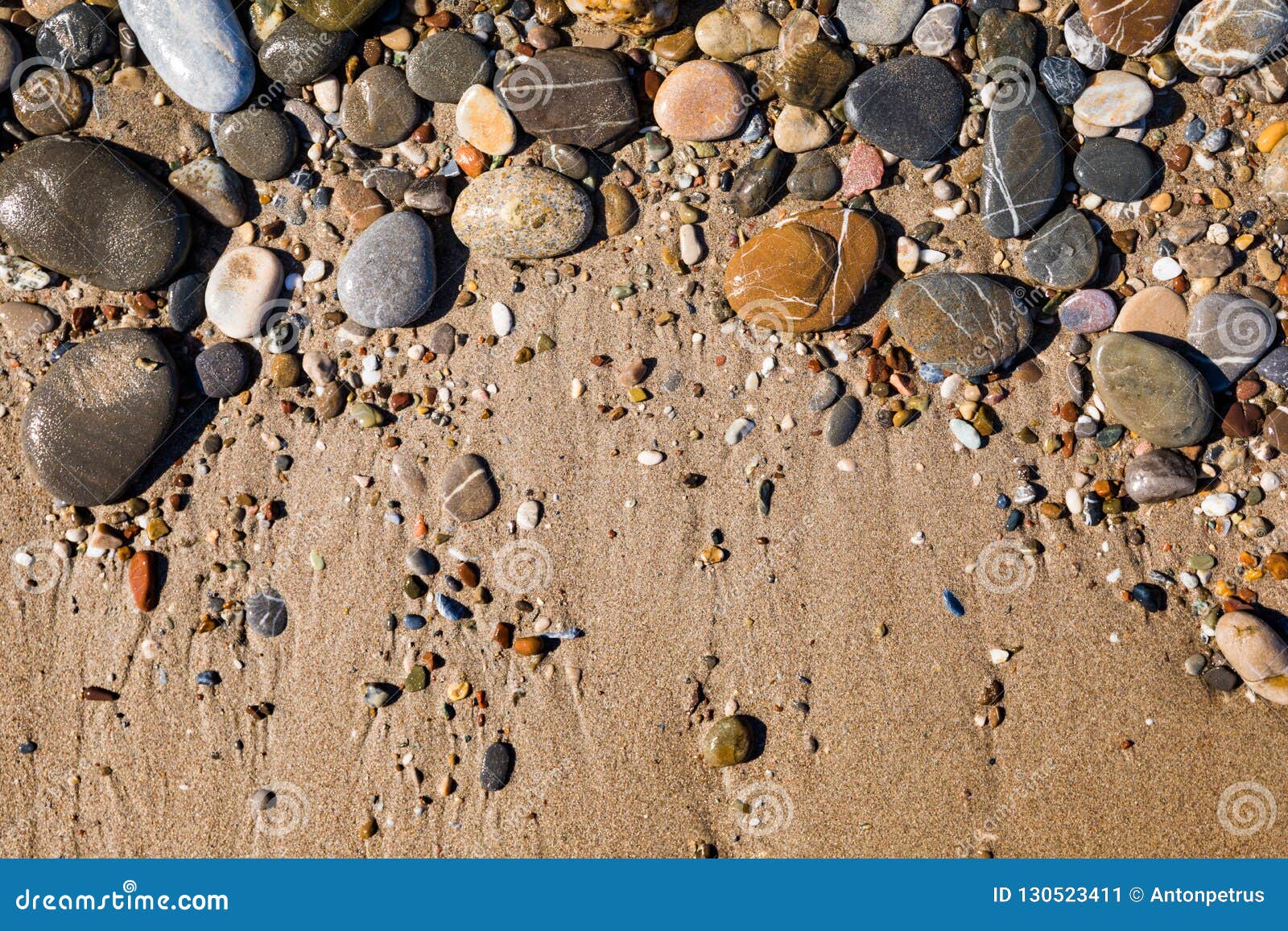 Beautiful Pebbles on the Beach Close Up Stock Image - Image of macro ...