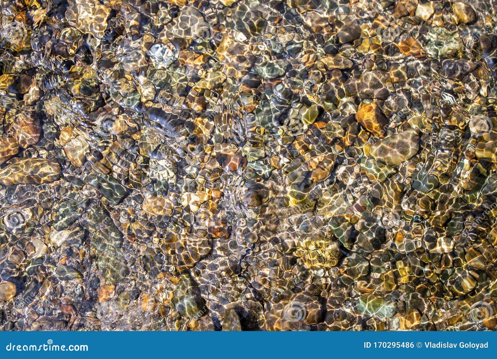 Beautiful Pebbles Underwater in the River Stock Photo - Image of lake ...