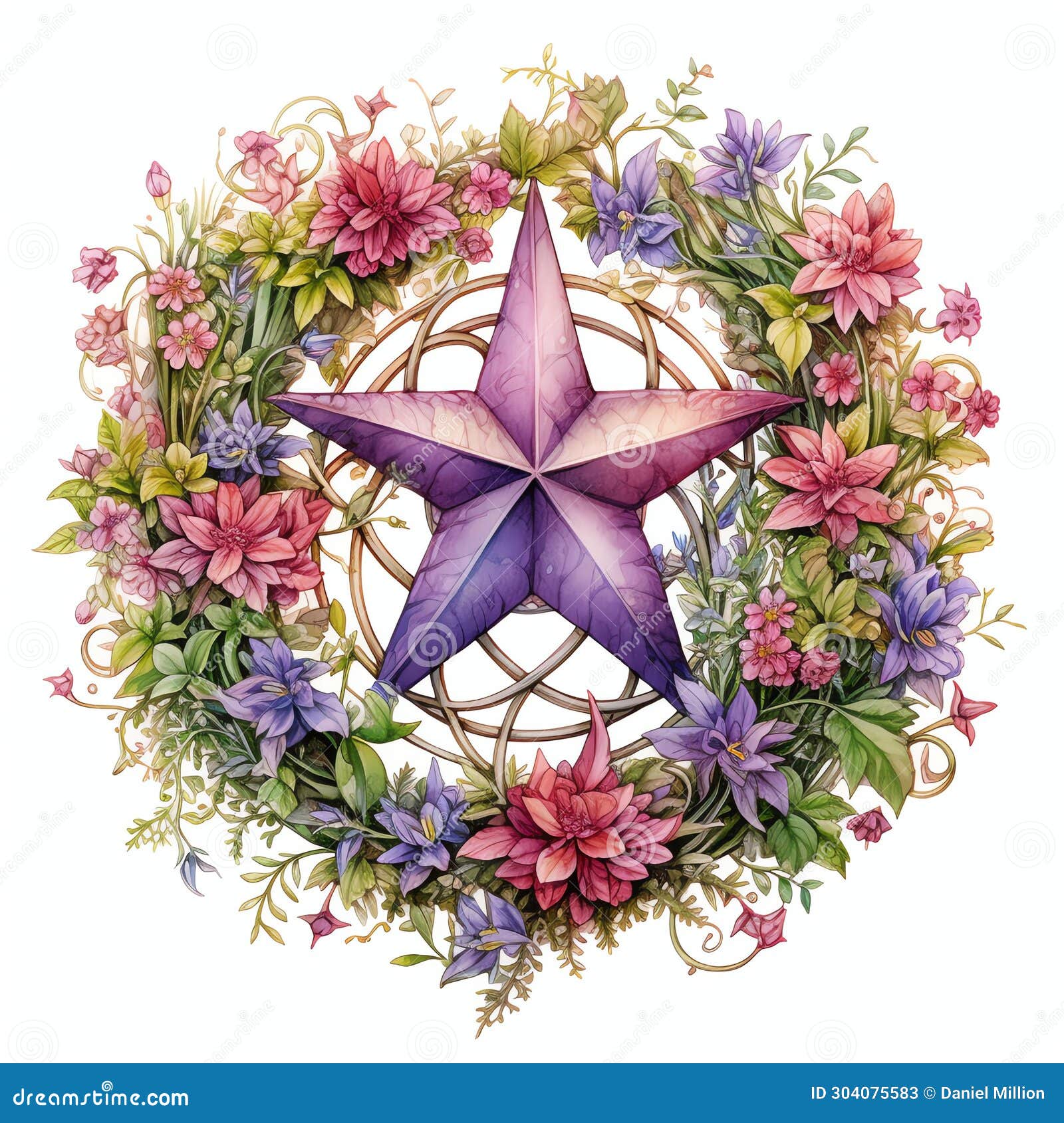 Beautiful Pentagram Clipart Illustration Royalty-Free Cartoon ...