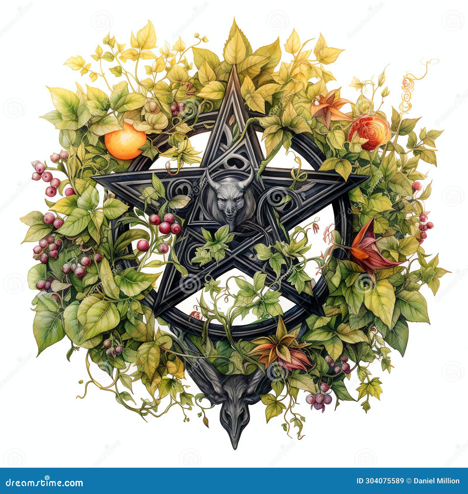 Beautiful Pentagram Clipart Illustration Royalty-Free Cartoon ...