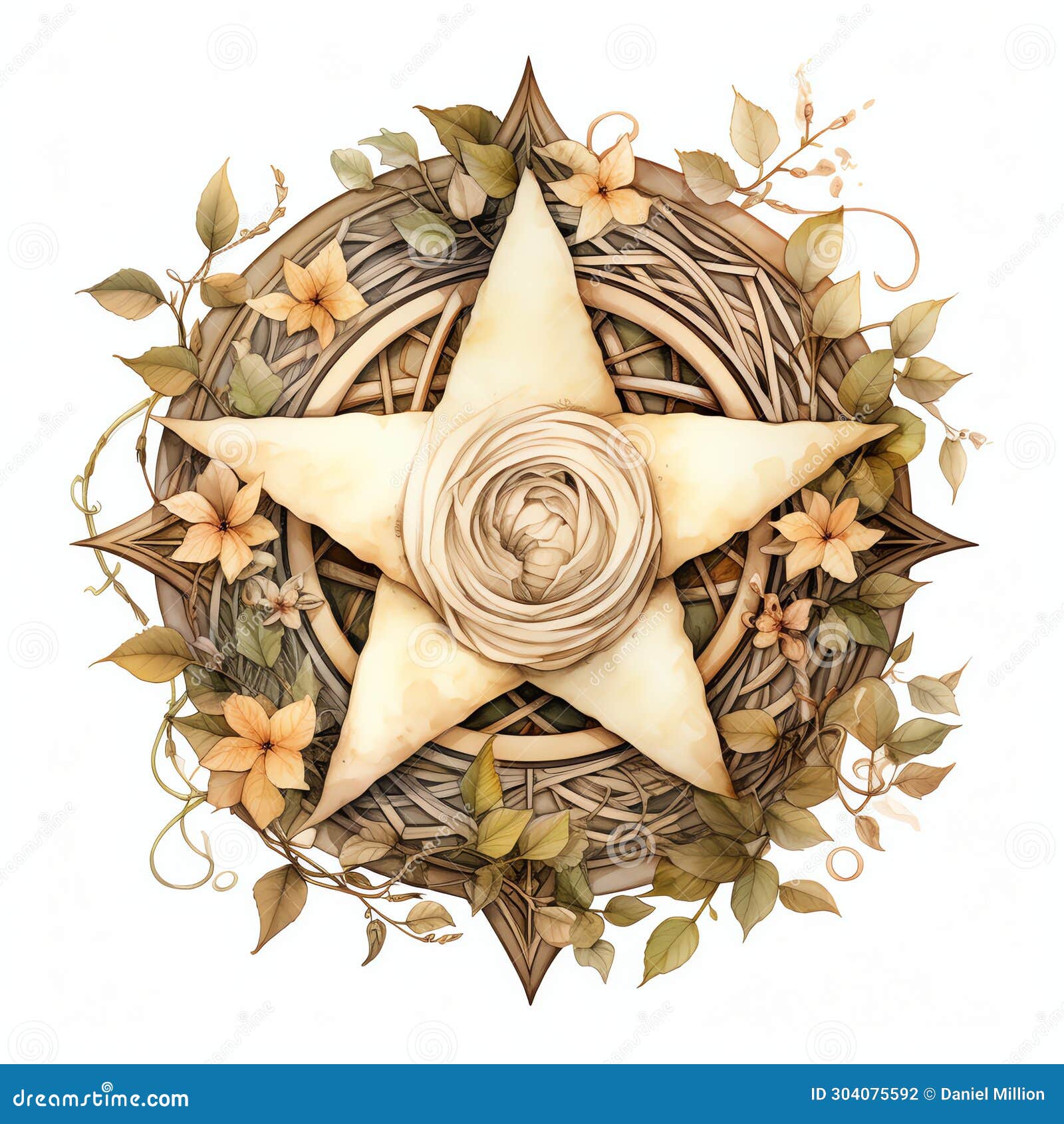 Beautiful Pentagram Clipart Illustration Royalty-Free Cartoon ...