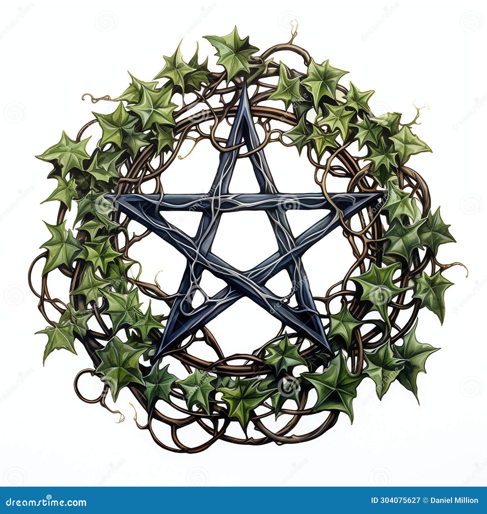 Beautiful Pentagram Clipart Illustration Stock Illustration ...