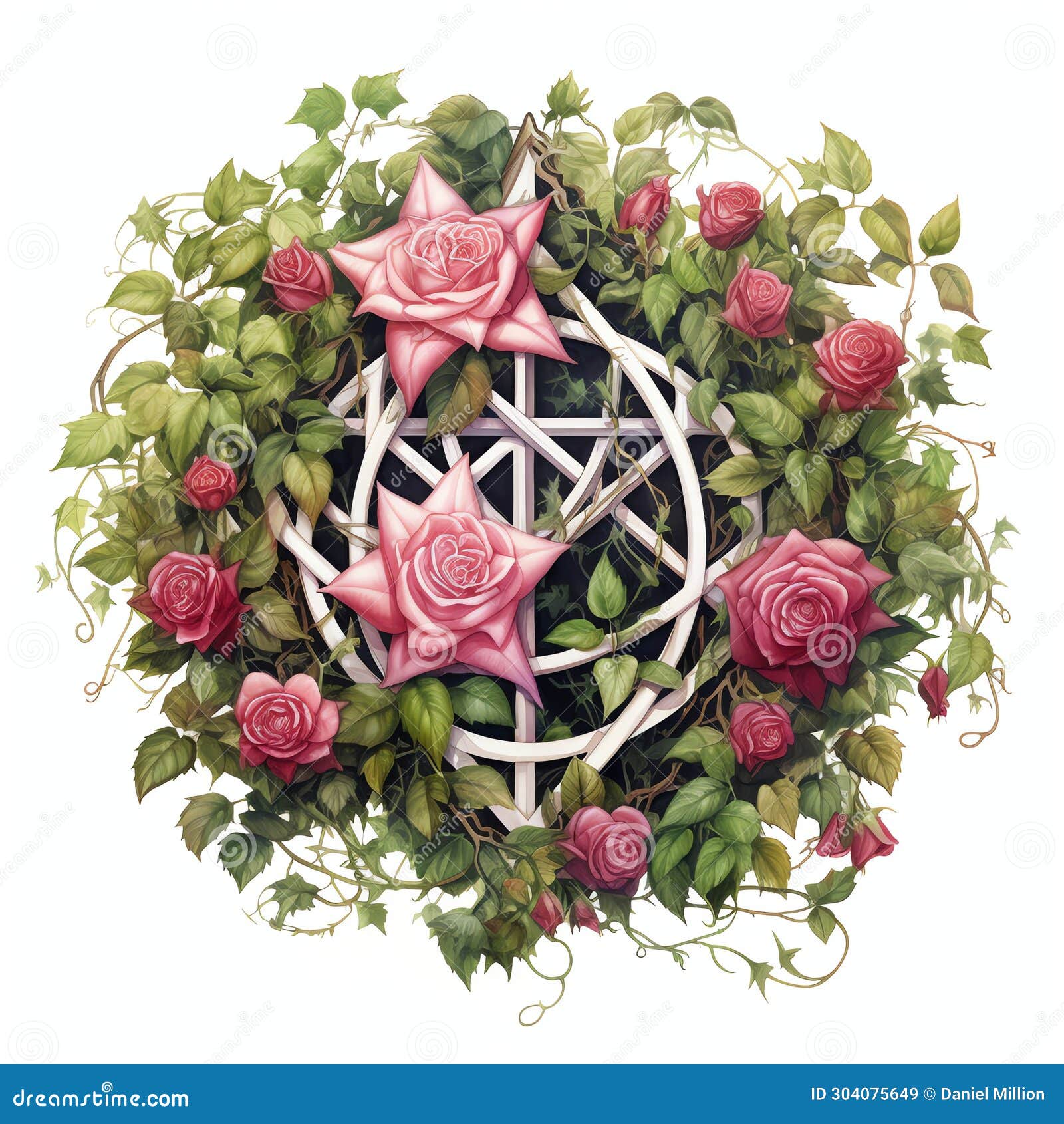 Beautiful Pentagram Clipart Illustration Royalty-Free Cartoon ...