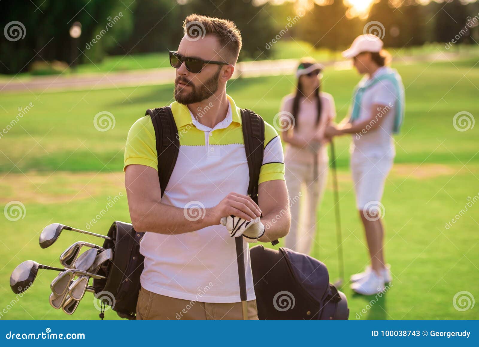 People playing golf stock image. Image of outdoor, recreation - 100038743