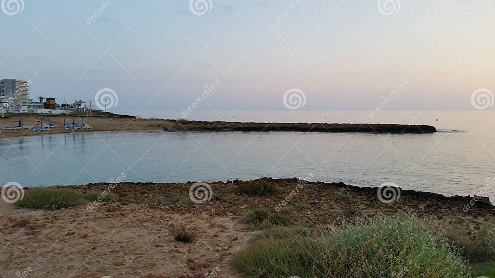 The Beautiful Pernera Beach Protaras in Cyprus Stock Photo - Image of ...