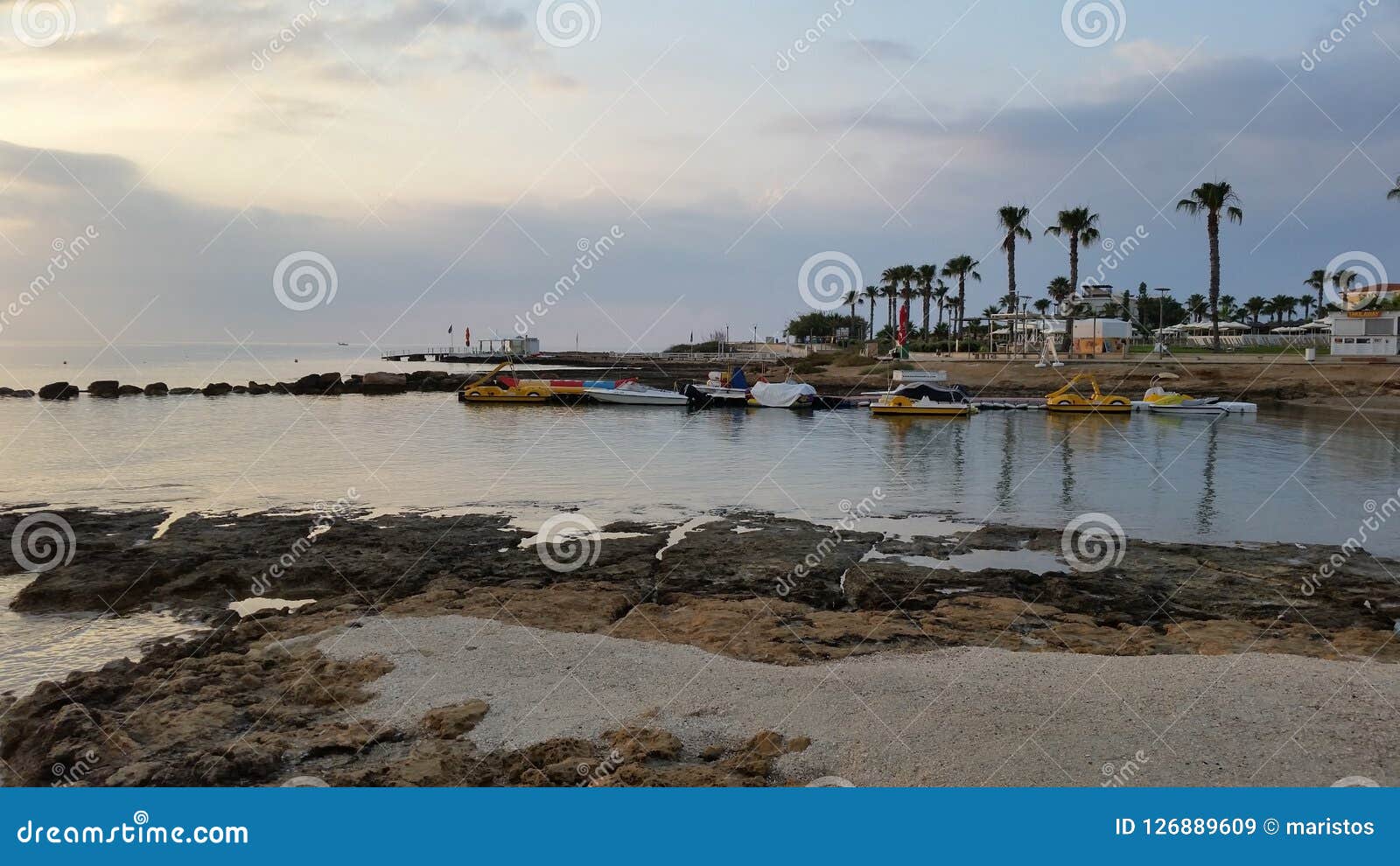 The Beautiful Pernera Beach Protaras in Cyprus Stock Image - Image of ...