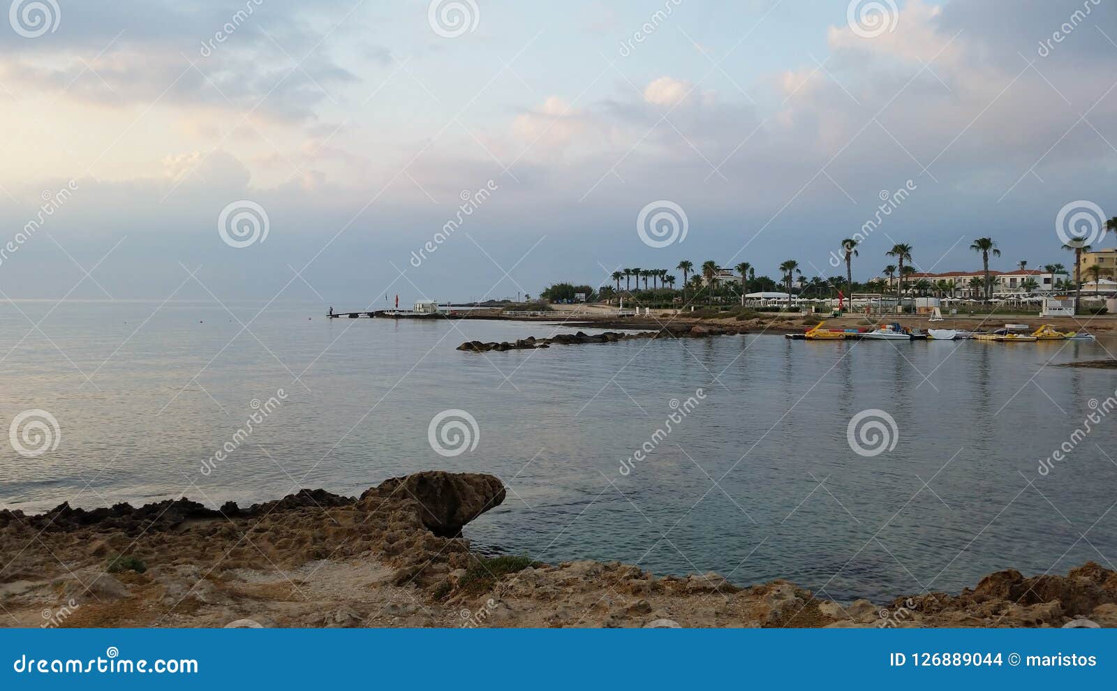The Beautiful Pernera Beach Protaras in Cyprus Editorial Stock Image ...