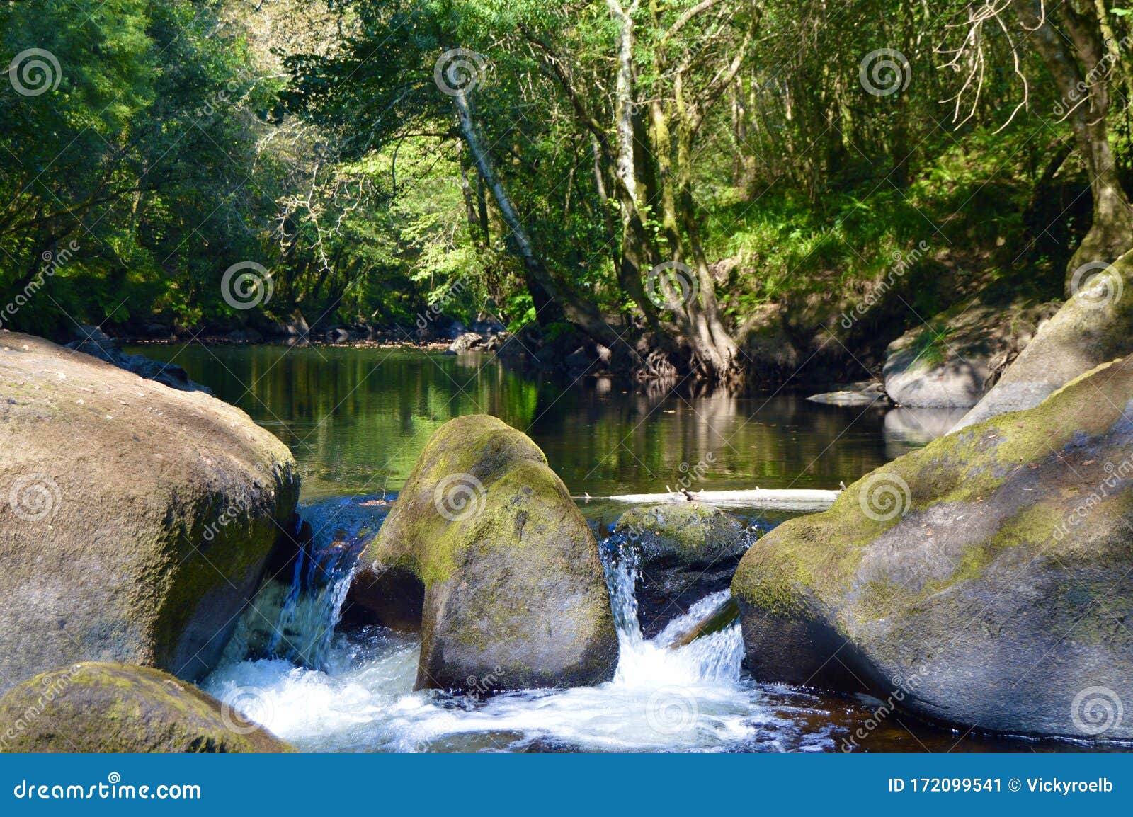 Nice Background of Rocks and River Stock Image - Image of lake, forest ...