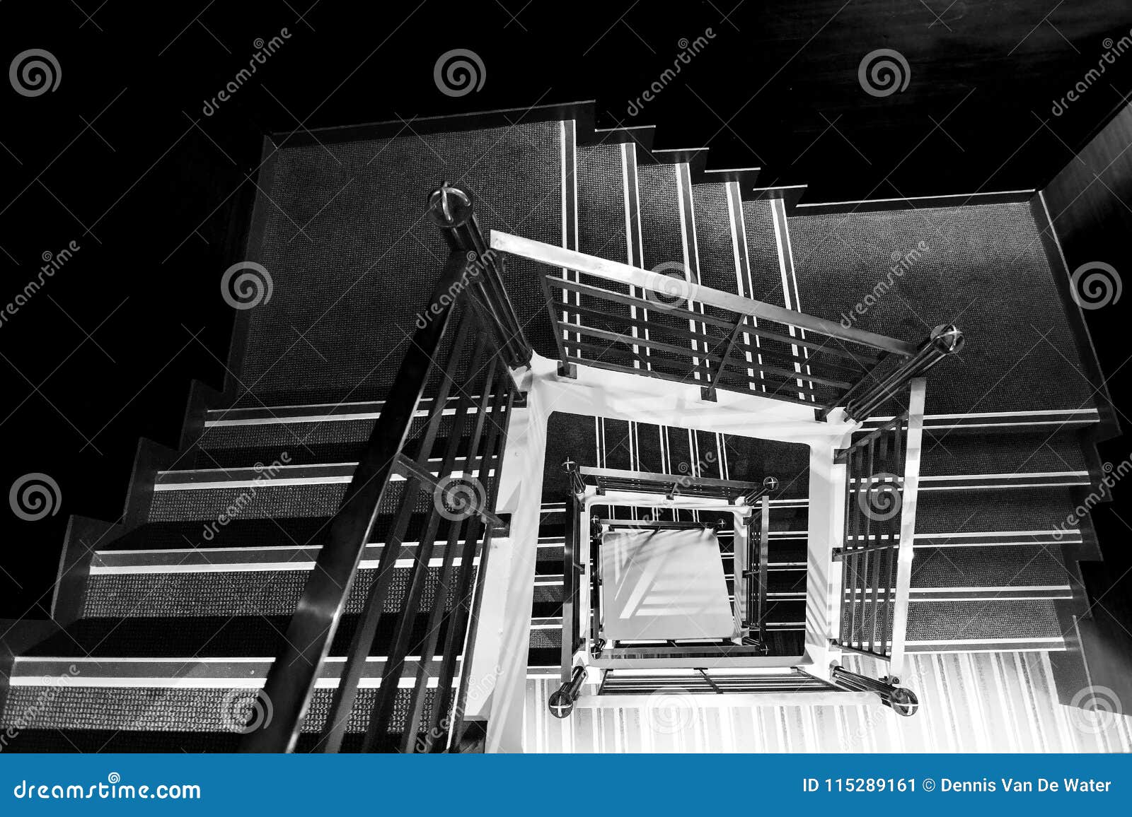 Square staircase in BW stock image. Image of stairway - 115289161