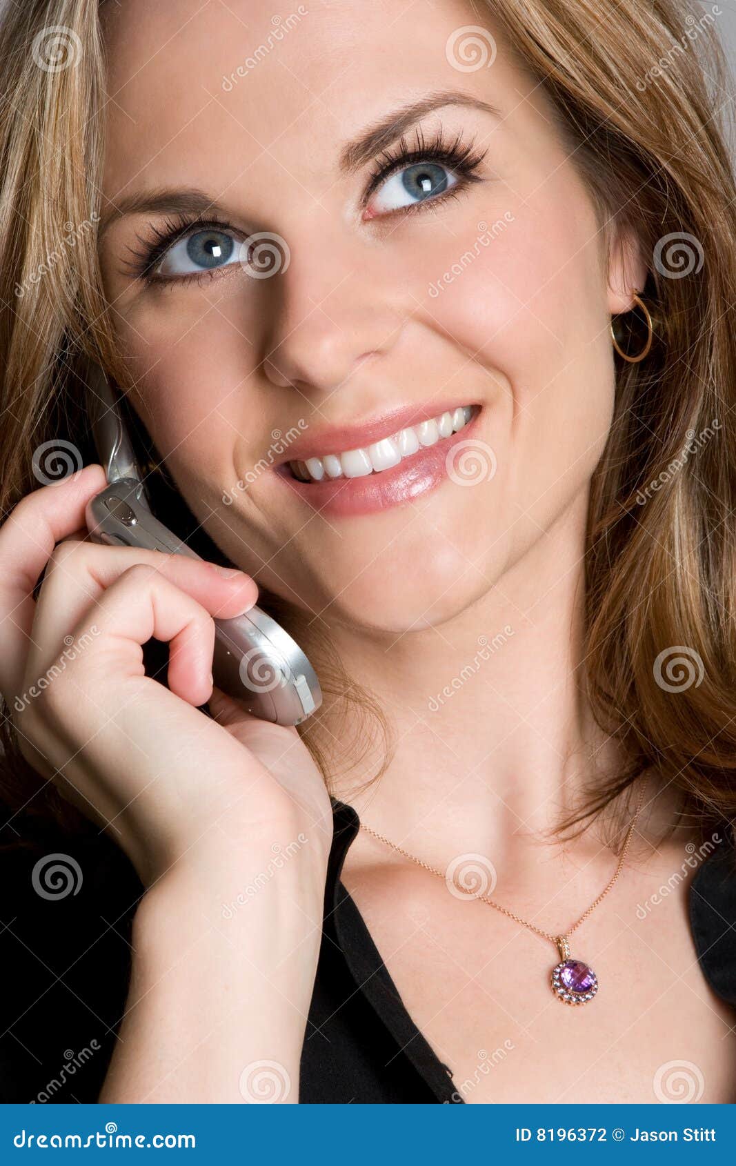 Beautiful Phone Woman stock photo. Image of pretty, young - 8196372