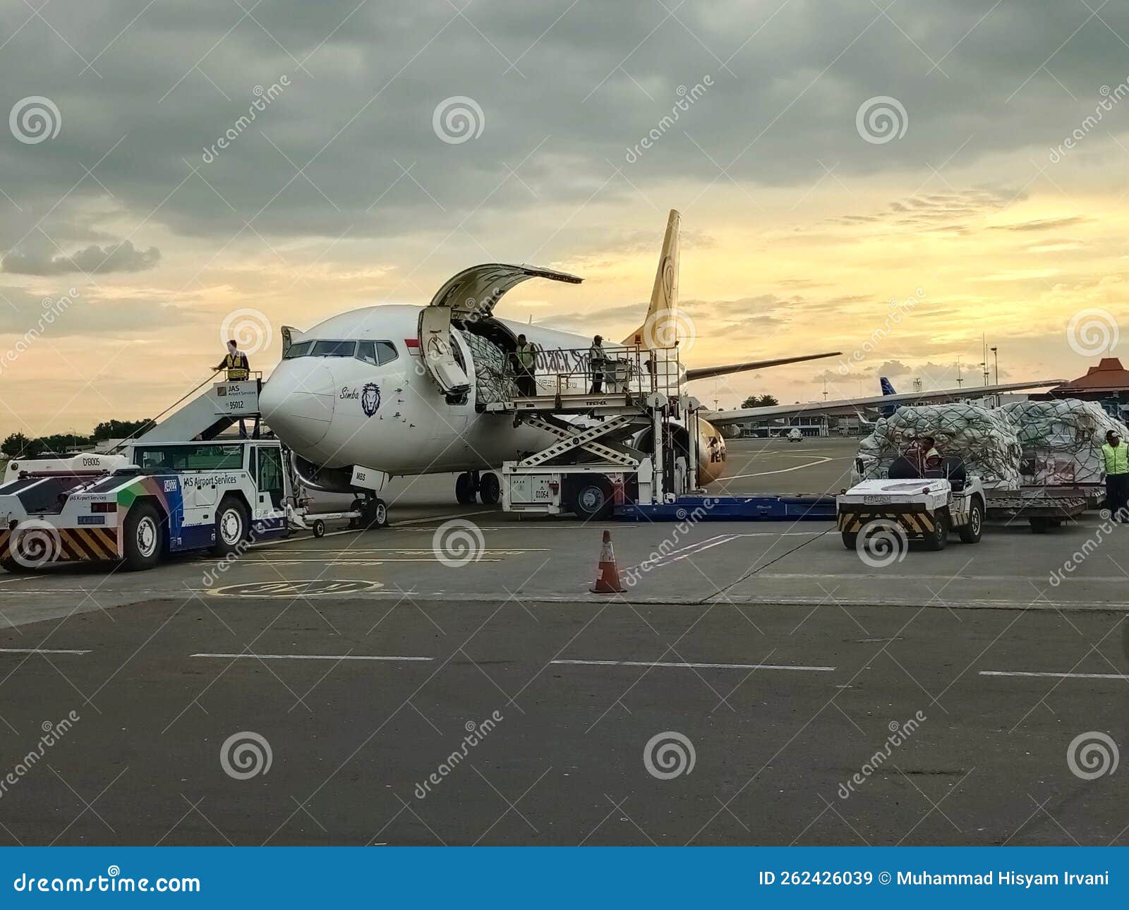 Beautiful Photo of Airline in Sunset Editorial Stock Image - Image of ...