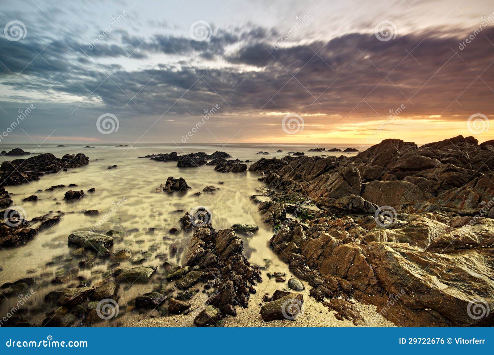 Stunning sea shore scene stock photo. Image of nature - 29722676