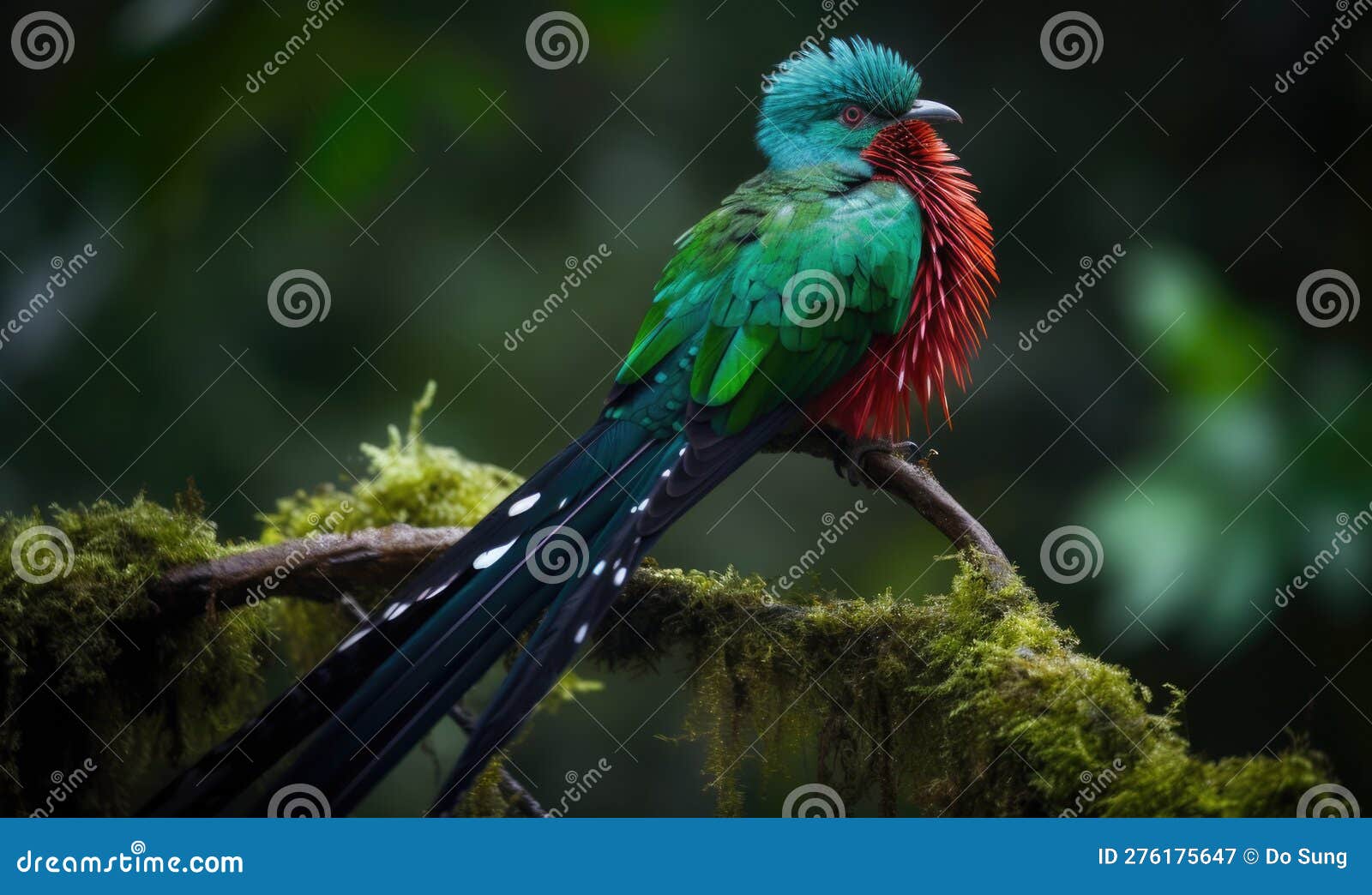 A Beautiful Photograph of Quetzal Stock Illustration - Illustration of ...