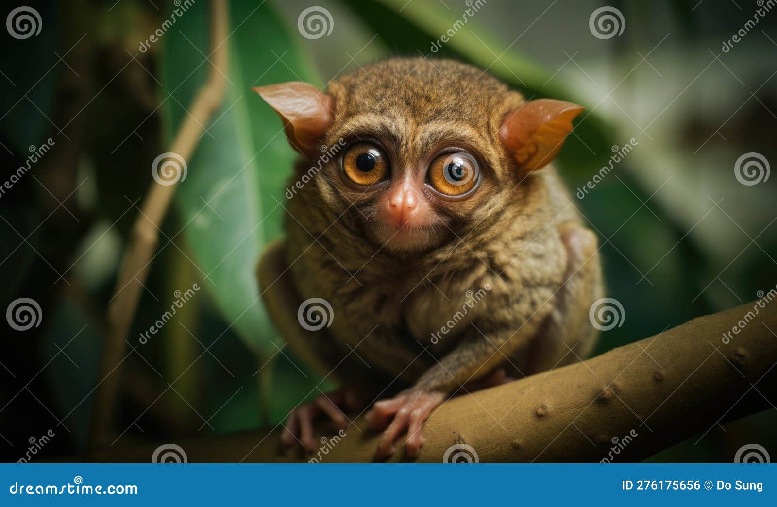 A Beautiful Photograph of Tarsier Stock Illustration - Illustration of ...