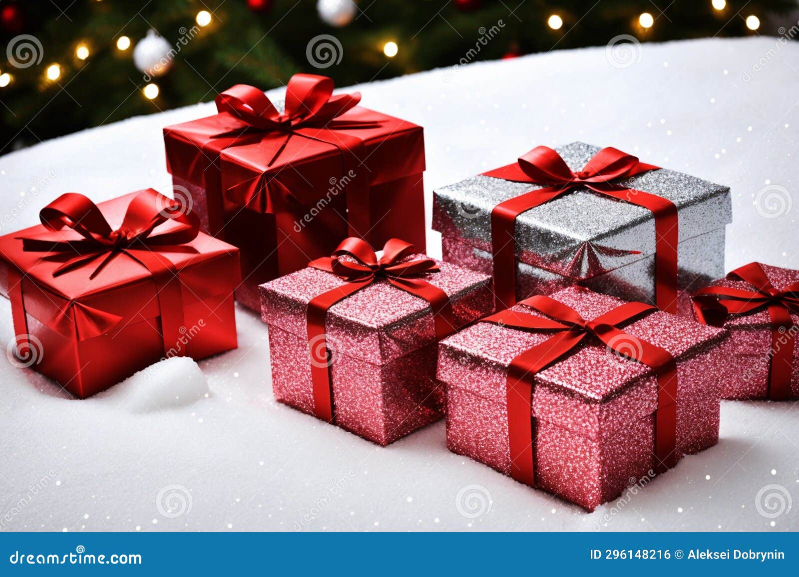 Beautiful Picture of Christmas Present Boxes Stock Photo - Image of ...