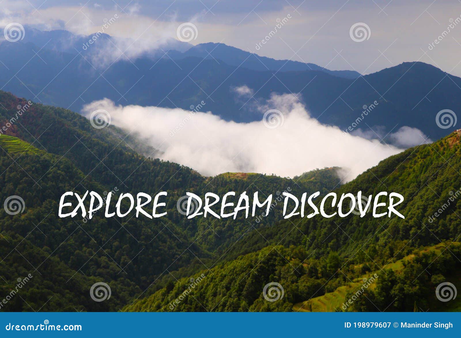 Explore Dream Discover. stock image. Image of dream - 198979607