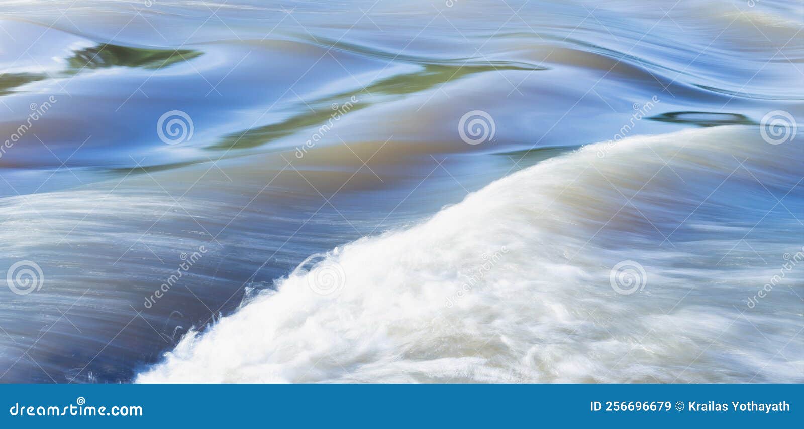 A Beautiful Picture of the Movement of the River Stock Image - Image of ...