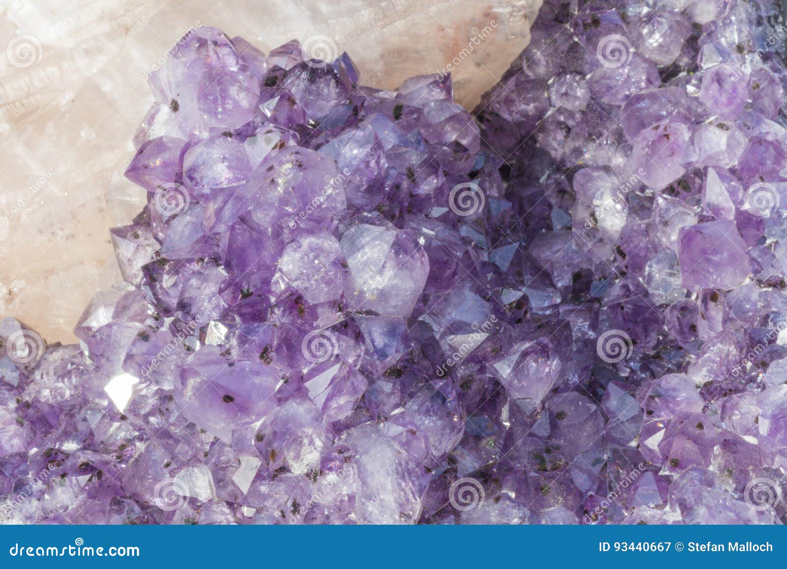 Beautiful Piece of Amethyst and Quartz Stock Image - Image of carnielen ...