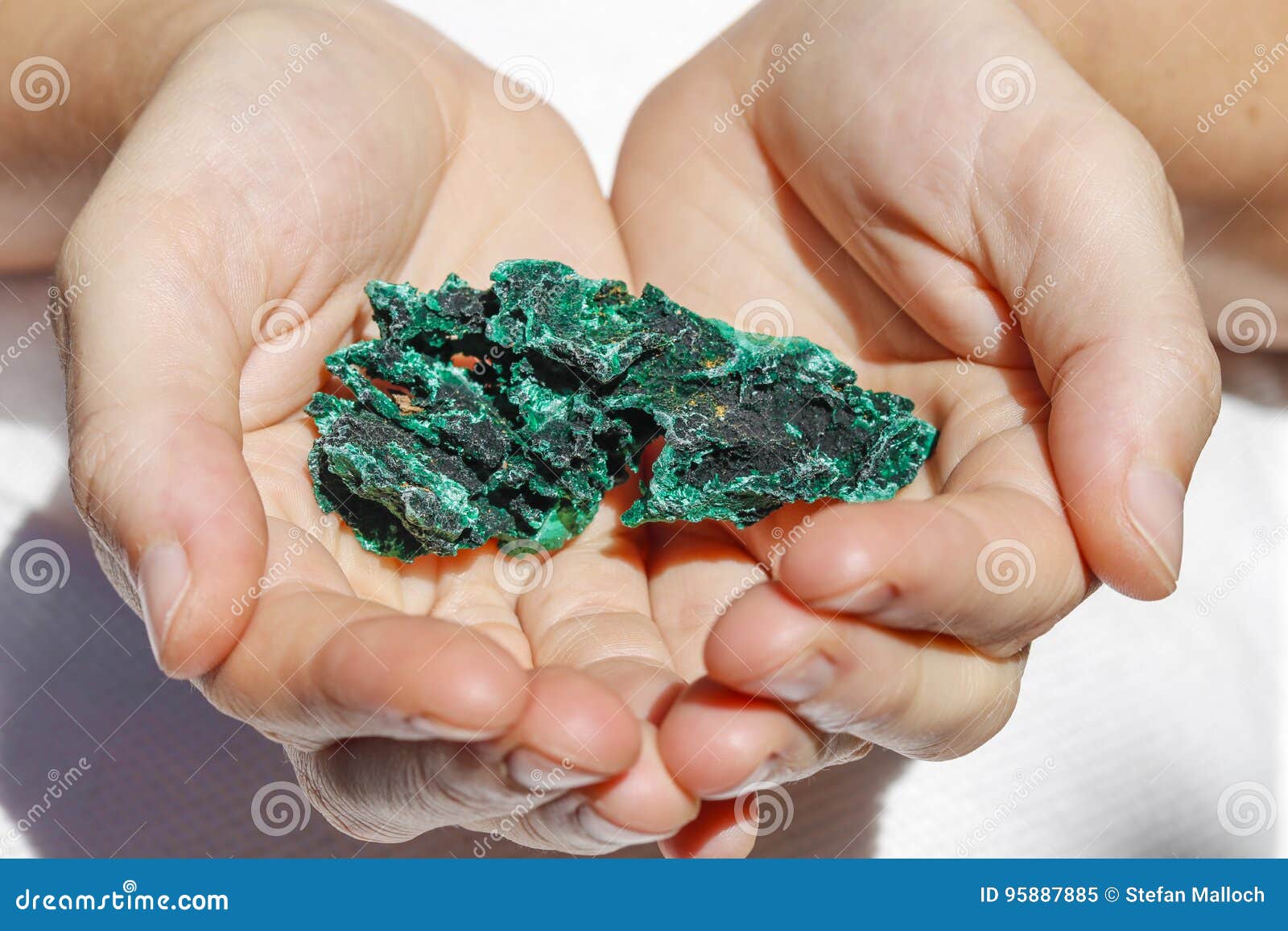 Beautiful Piece of Malachite in Hands Stock Image - Image of ammolite ...