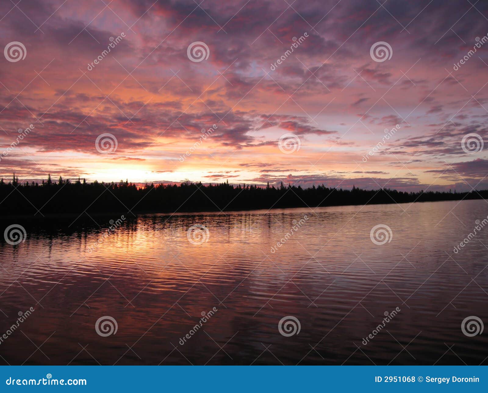 Beautiful Pink Dawn on Lake Stock Photo - Image of scene, nature: 2951068