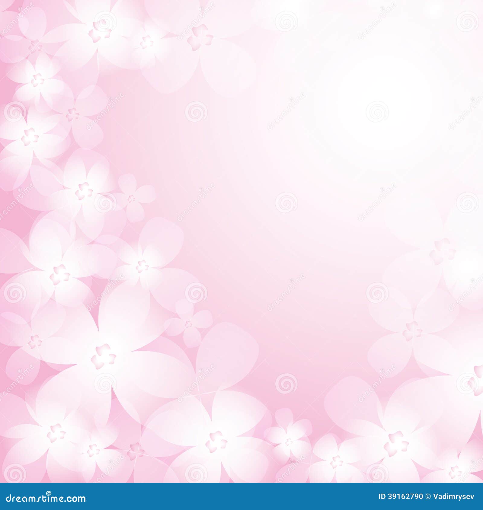 Beautiful Pink Flower Background. Stock Vector - Illustration of ...