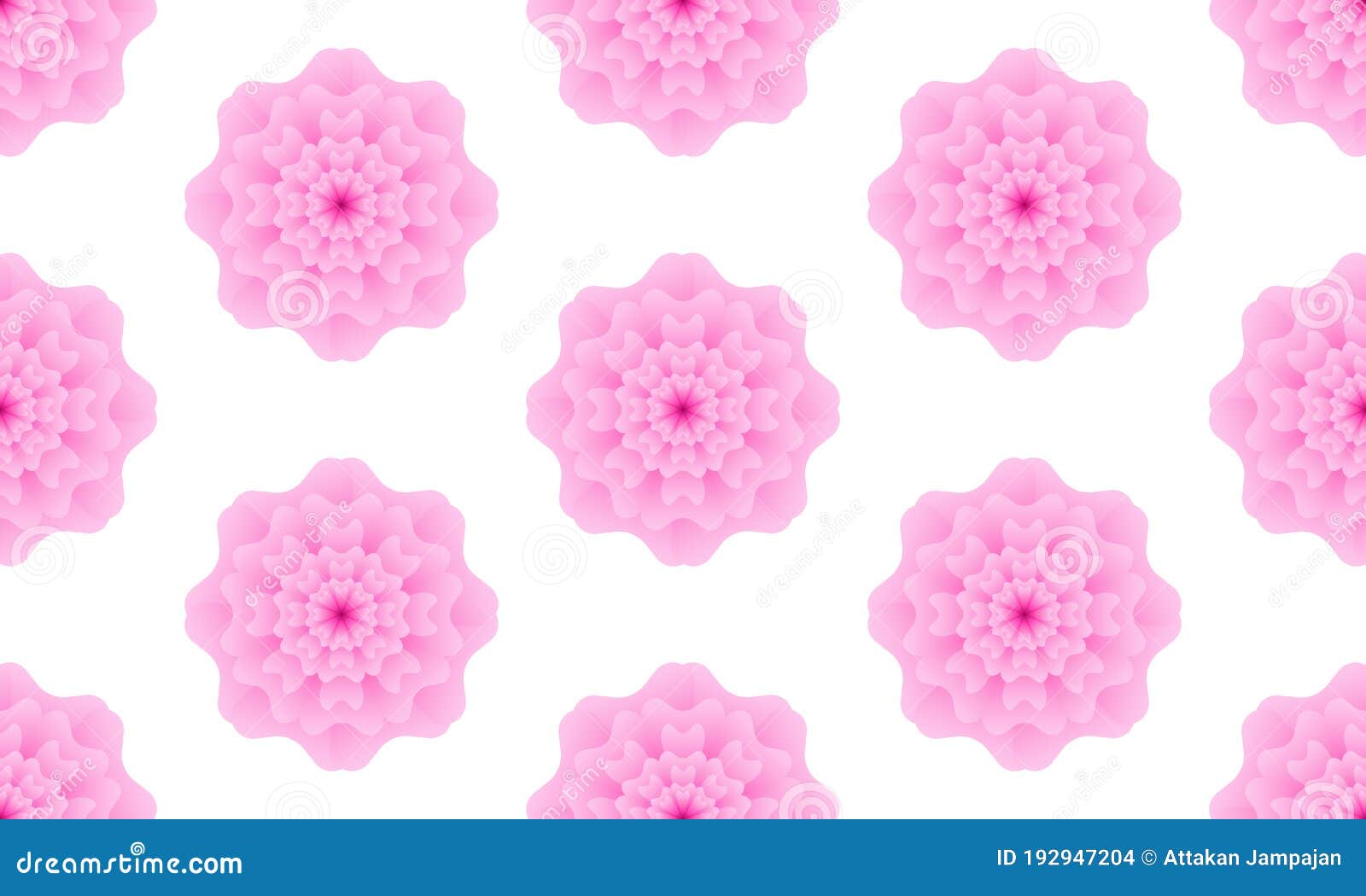 Beautiful Pink Flower Background,Seamless Background Image Stock Vector ...