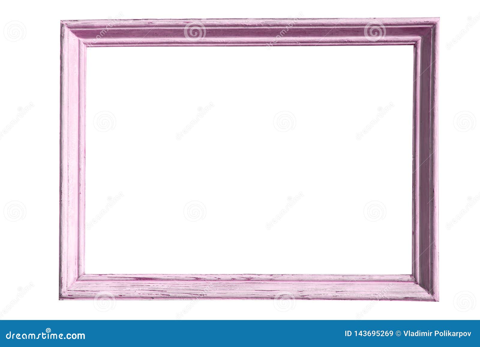 Beautiful Pink Frame Isolated on White Background Stock Image - Image ...