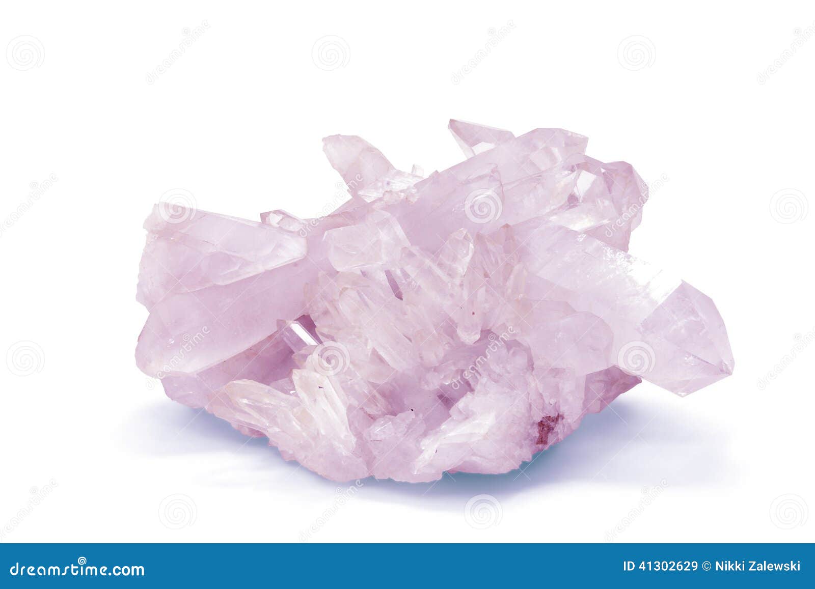 Beautiful Pink Quartz Cluster Stock Image - Image of mineral, meditate ...